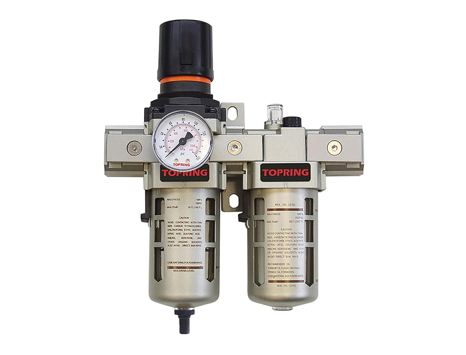 TOPRING 51.421 Airflo 400 3/8 in. FR+L Integrated F/R Air Compressor ...