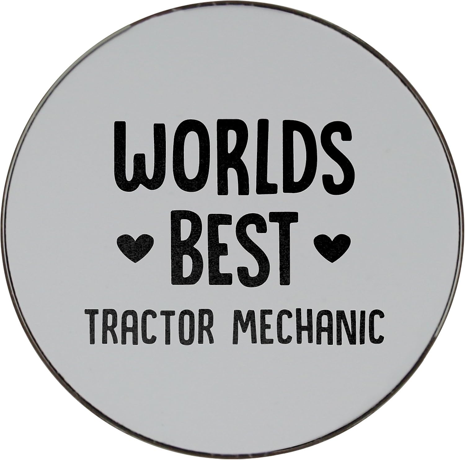 Amazon.com: World's best Tractor Mechanic metal round fridge magnet ...