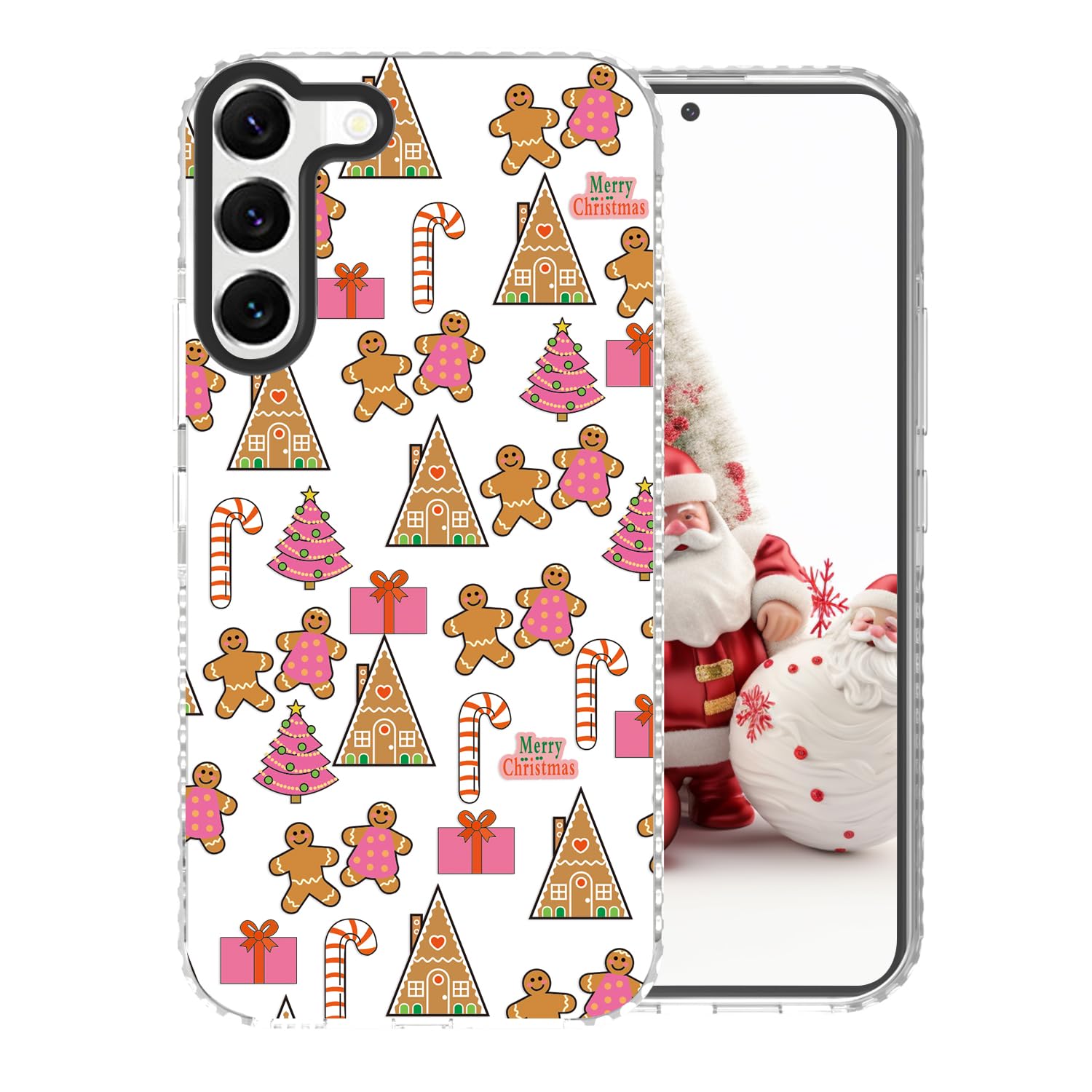 Amazon.com: FOQENCCI Phone Case for Samsung Galaxy S22 with Gingerbread ...