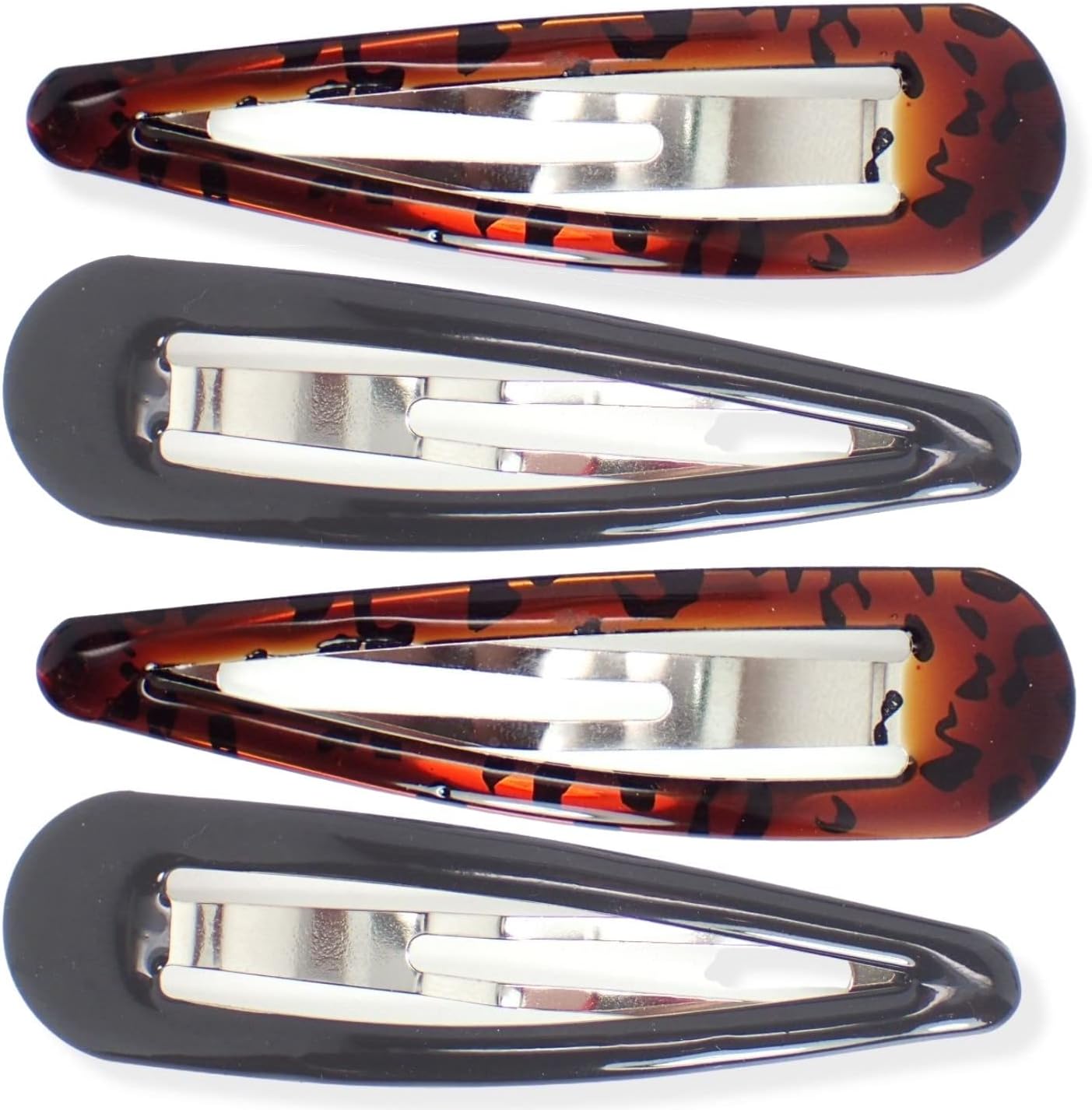 Topkids Accessories 4pc 9cm / 3.5" Large Hair Snap Clips Big Snap Clips ...