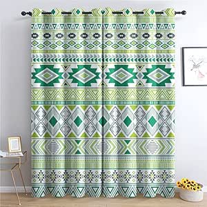 Amazon.com: Southwestern Aztec Curtains for Bedroom Living Room, Native ...