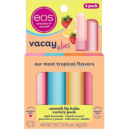 Amazon.com : eos Sunset Sips Lip Butter Tube- Pink Lemonade, 24-Hour ...