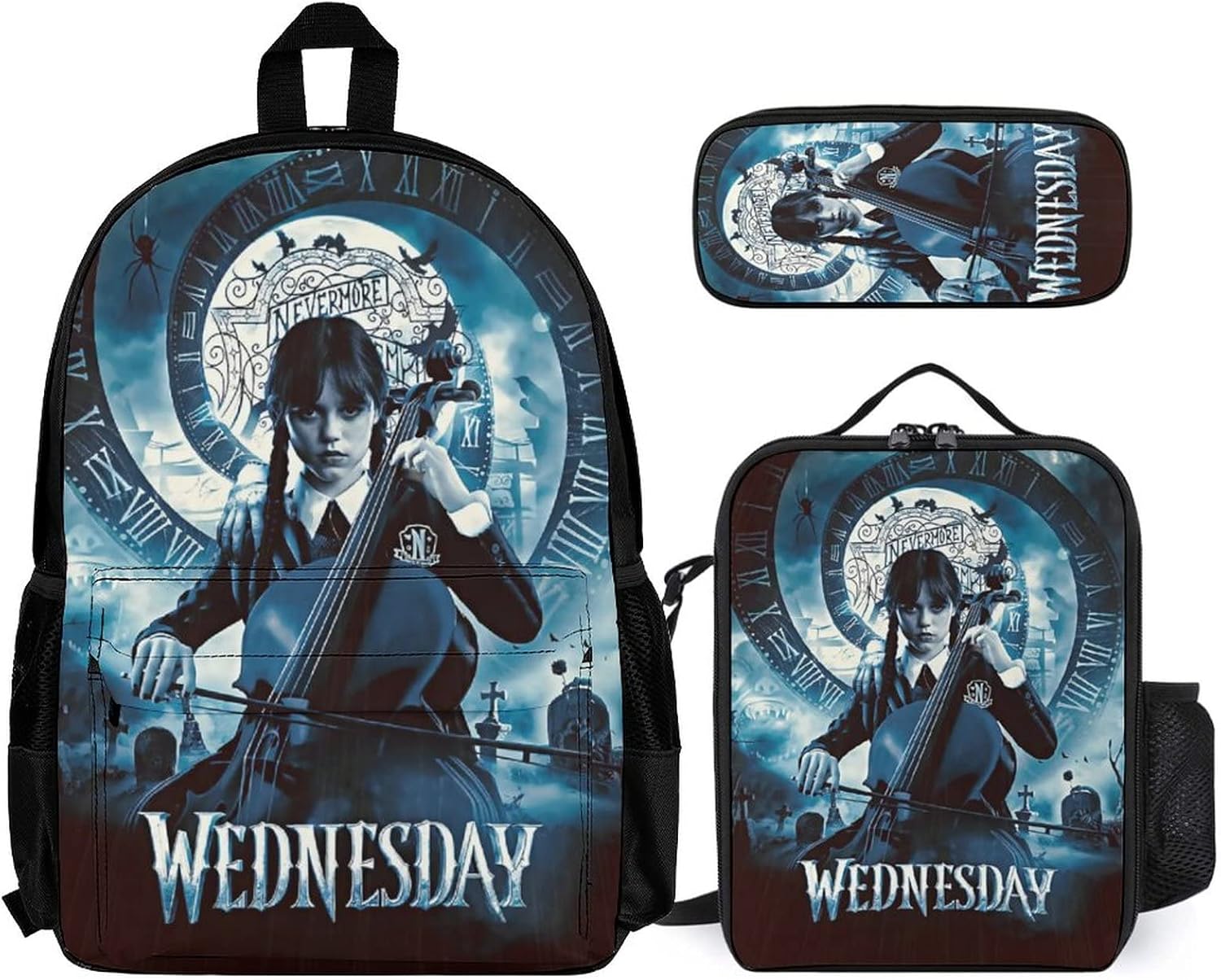 Amazon.com | Generic Backpack Insulated Lunch Bag Pencil Case 3 Piece ...