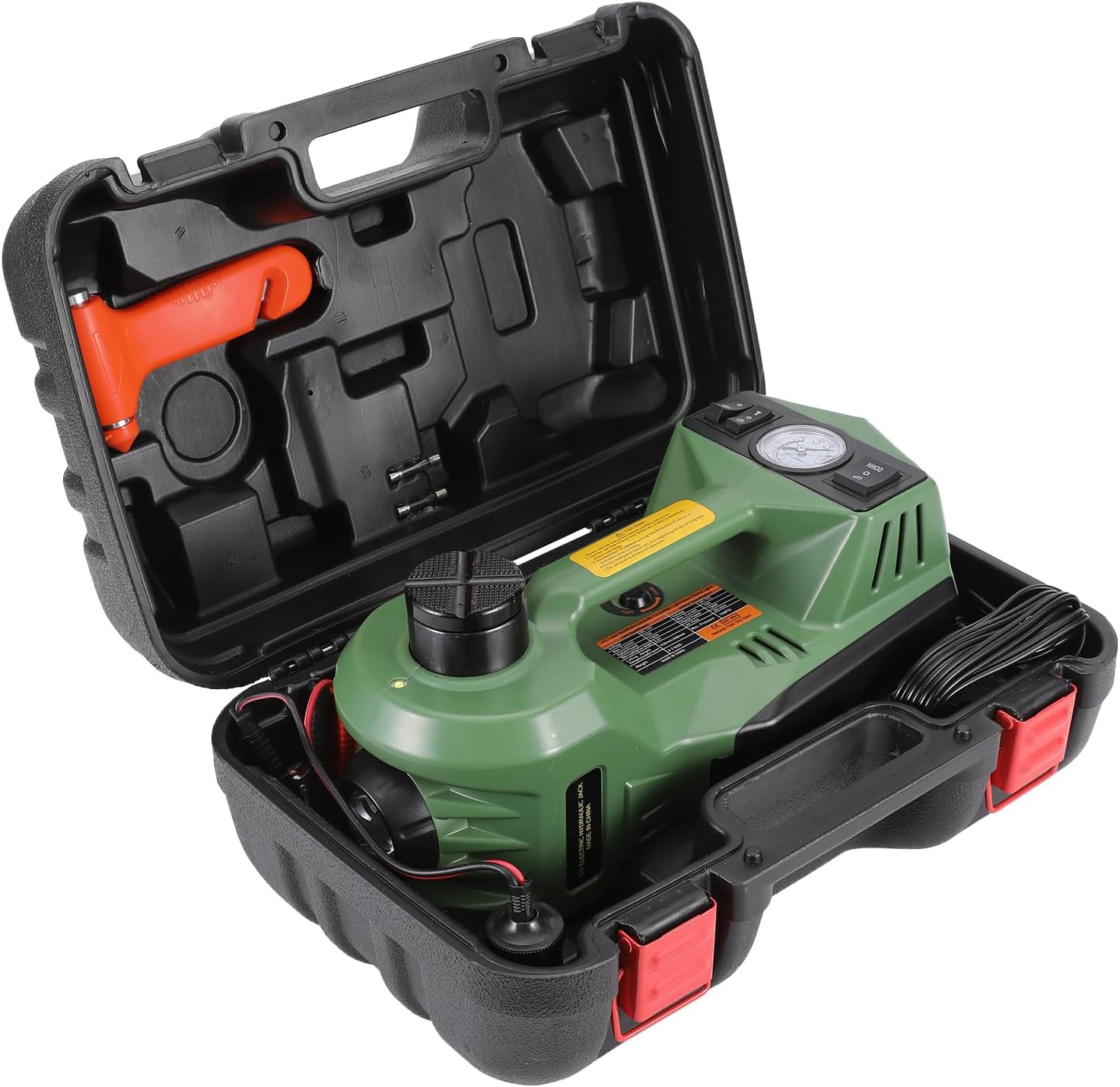 ROGTZ Electric Car Jack with Tire Inflatable Pump, 5 Ton 12V Car Jack ...