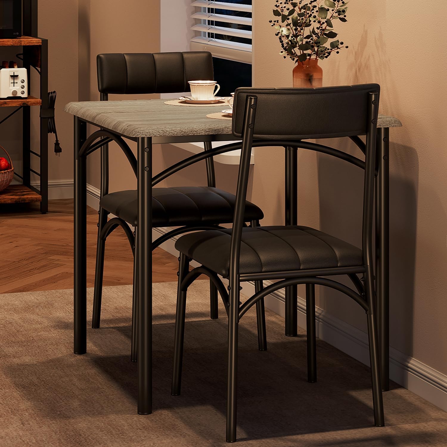 Amazon.com - GAOMON Dining Table Set for 2, Kitchen Table with ...