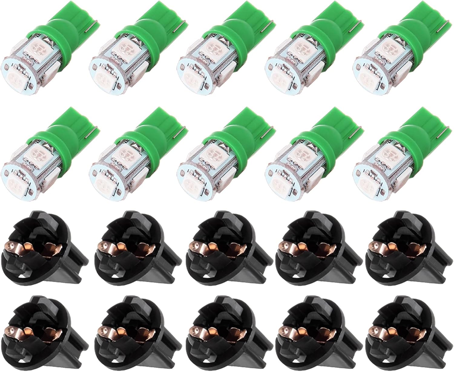 Amazon.com: cciyu (10) T10 5-5050-SMD PC194 LED Bulb Instrument Panel ...