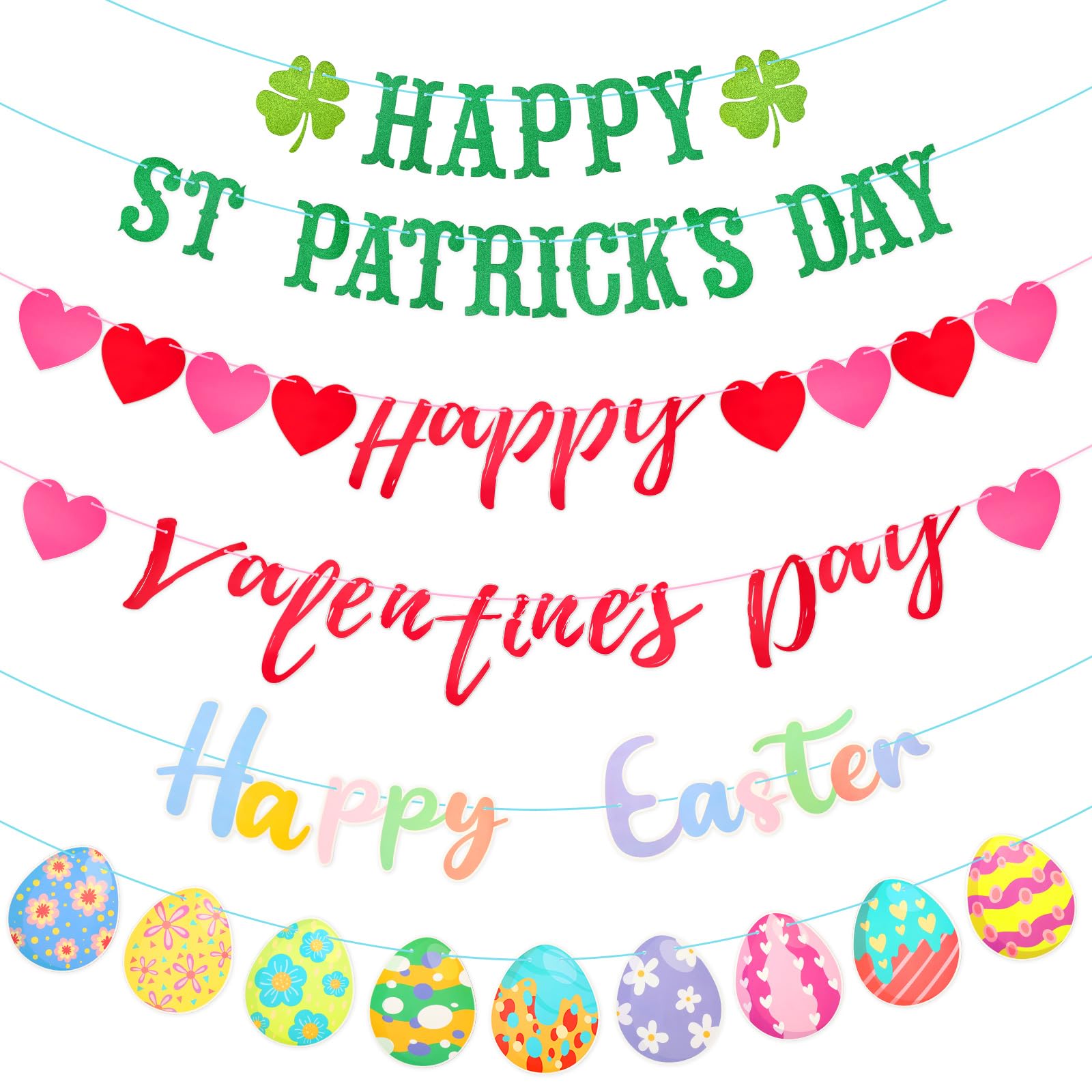 Amazon.com: MARFOREVER Valentines Day Decorations, 6 Pcs Happy ...