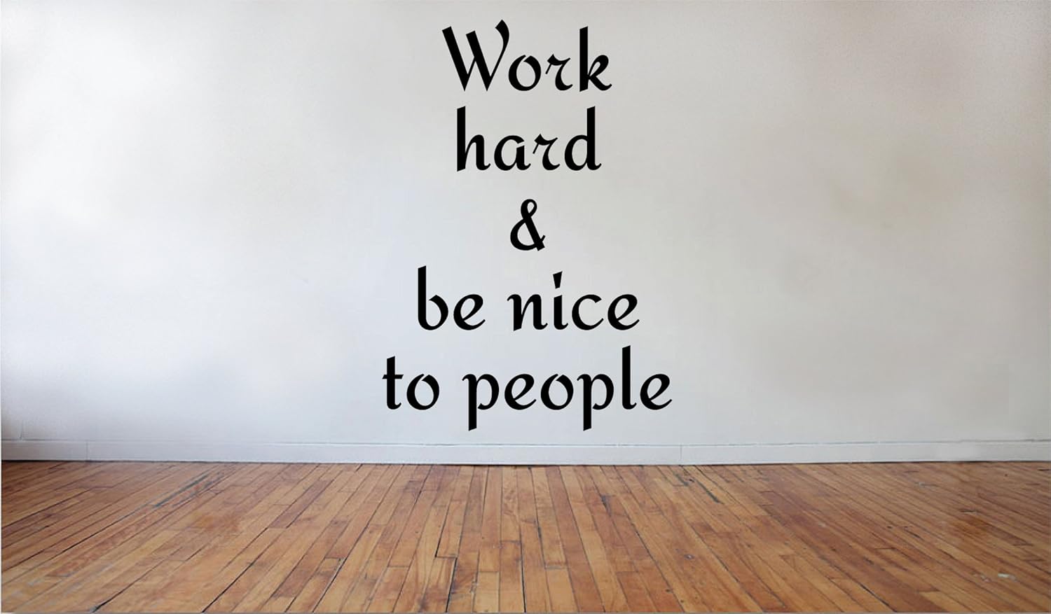 Amazon.com: Blinggo Work Hard and be Nice to People Removable Vinyl ...