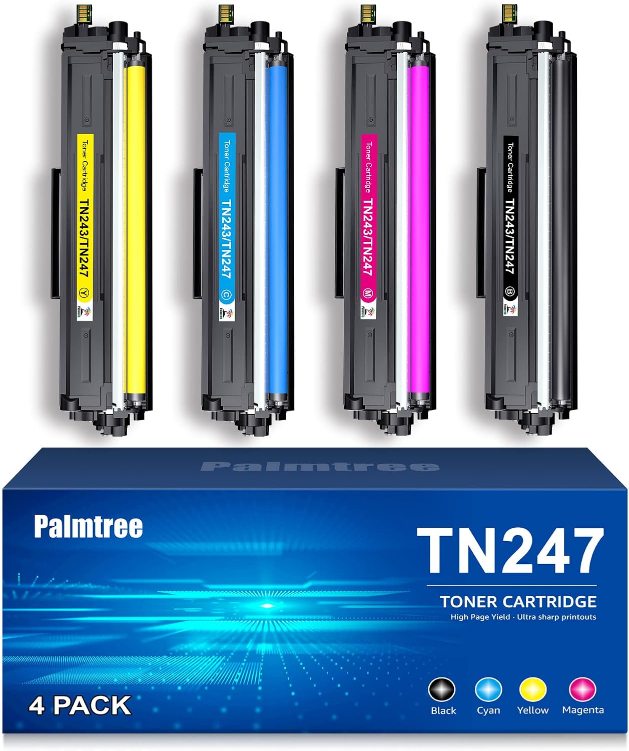 Palmtree TN247 Compatibile Brother TN243CMYK Brother TN-243 Multipack ...