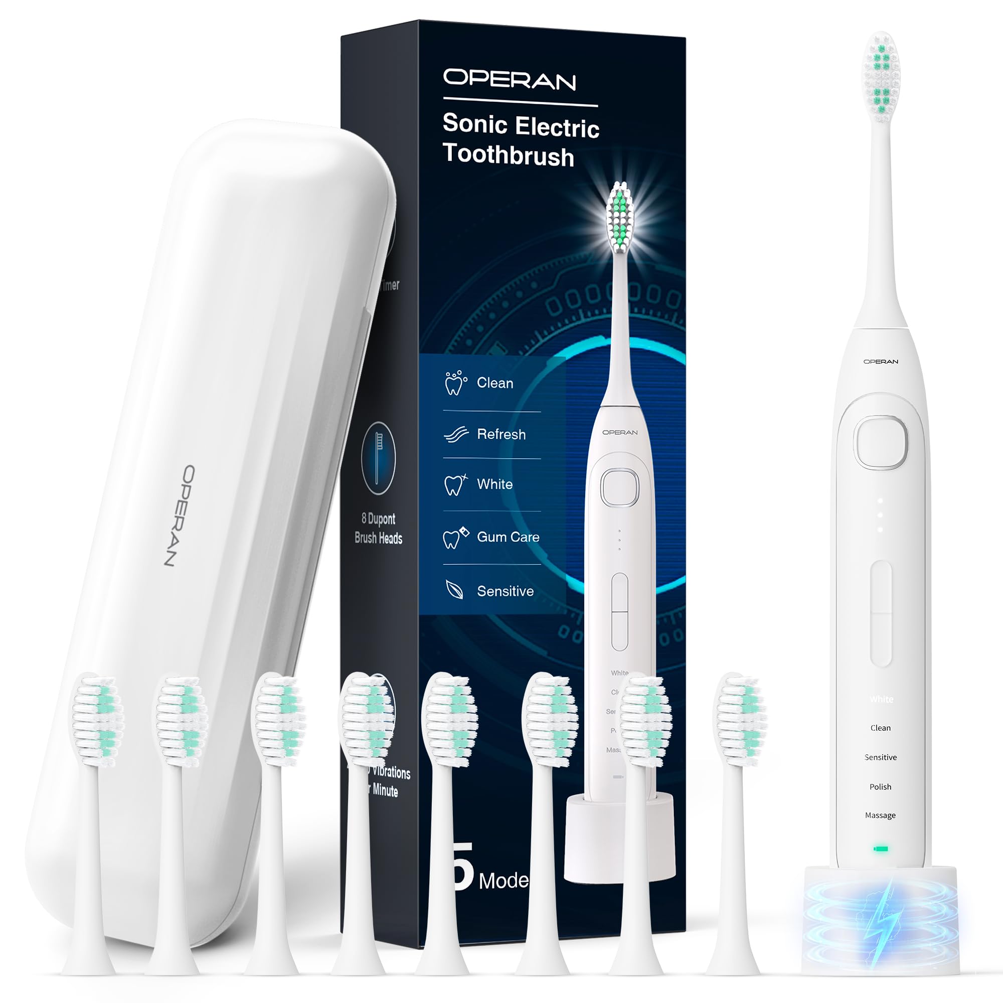 Amazon.com: Operan Electric Toothbrush for Adults and Kids Rechargeable ...