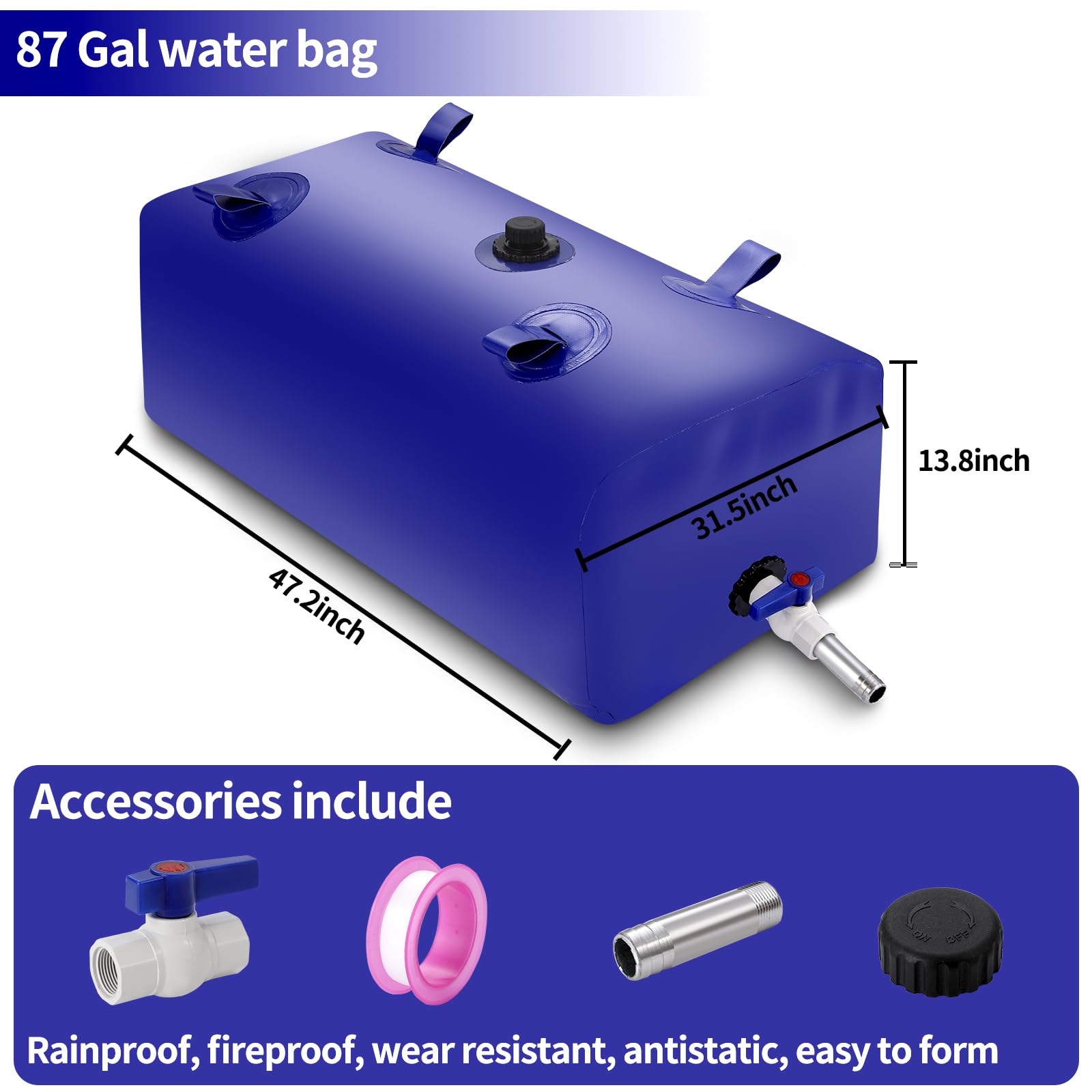 Snapklik.com : Large Capacity Water Storage Bladder Containers, Bladder ...