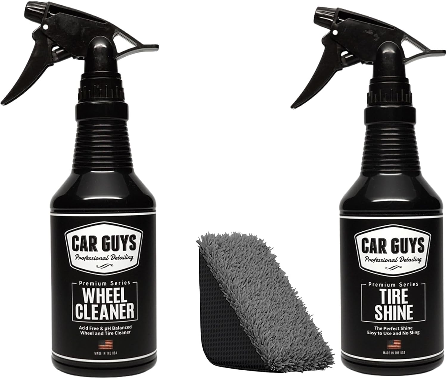 Amazon.com: CAR GUYS Wheel Detailing Kit | Tire Shine 18 Oz & Wheel ...