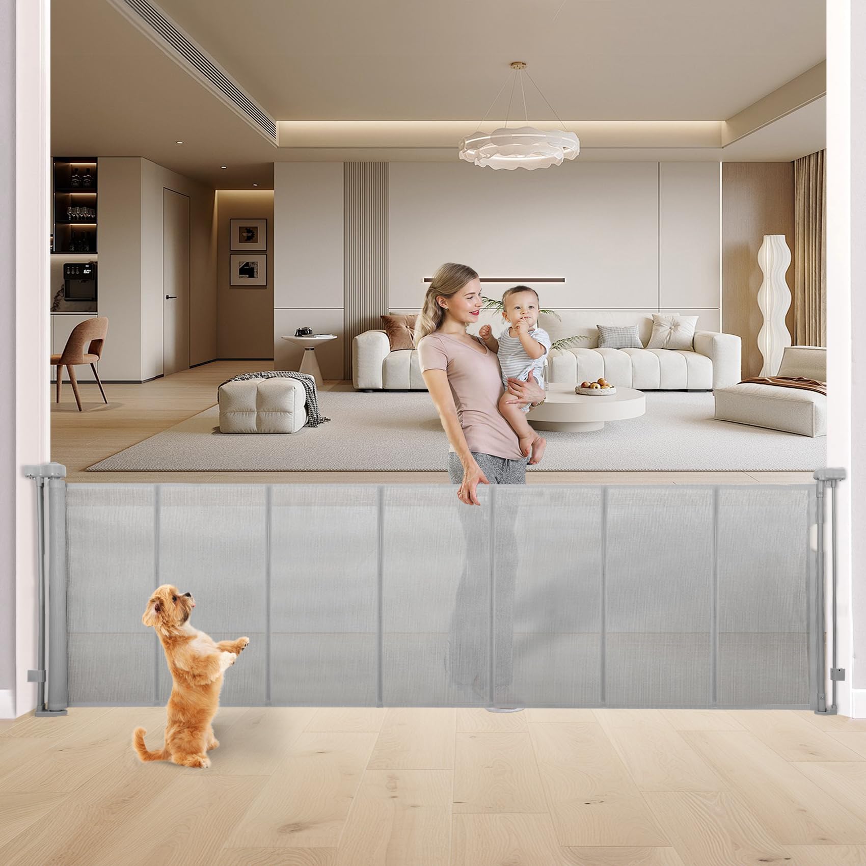 Amazon.com: Innovative Retractable Baby Gates with Reinforced Strip ...