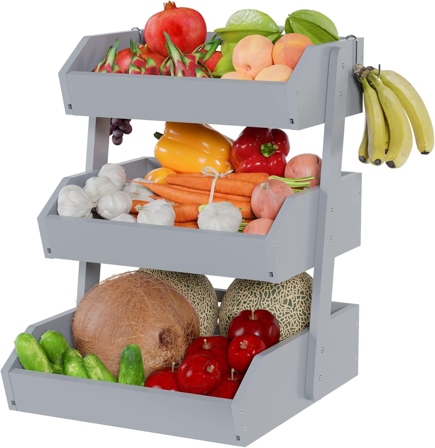 Amazon.com - Fruit Basket Kitchen Countertop Storage - Large Fruit and ...