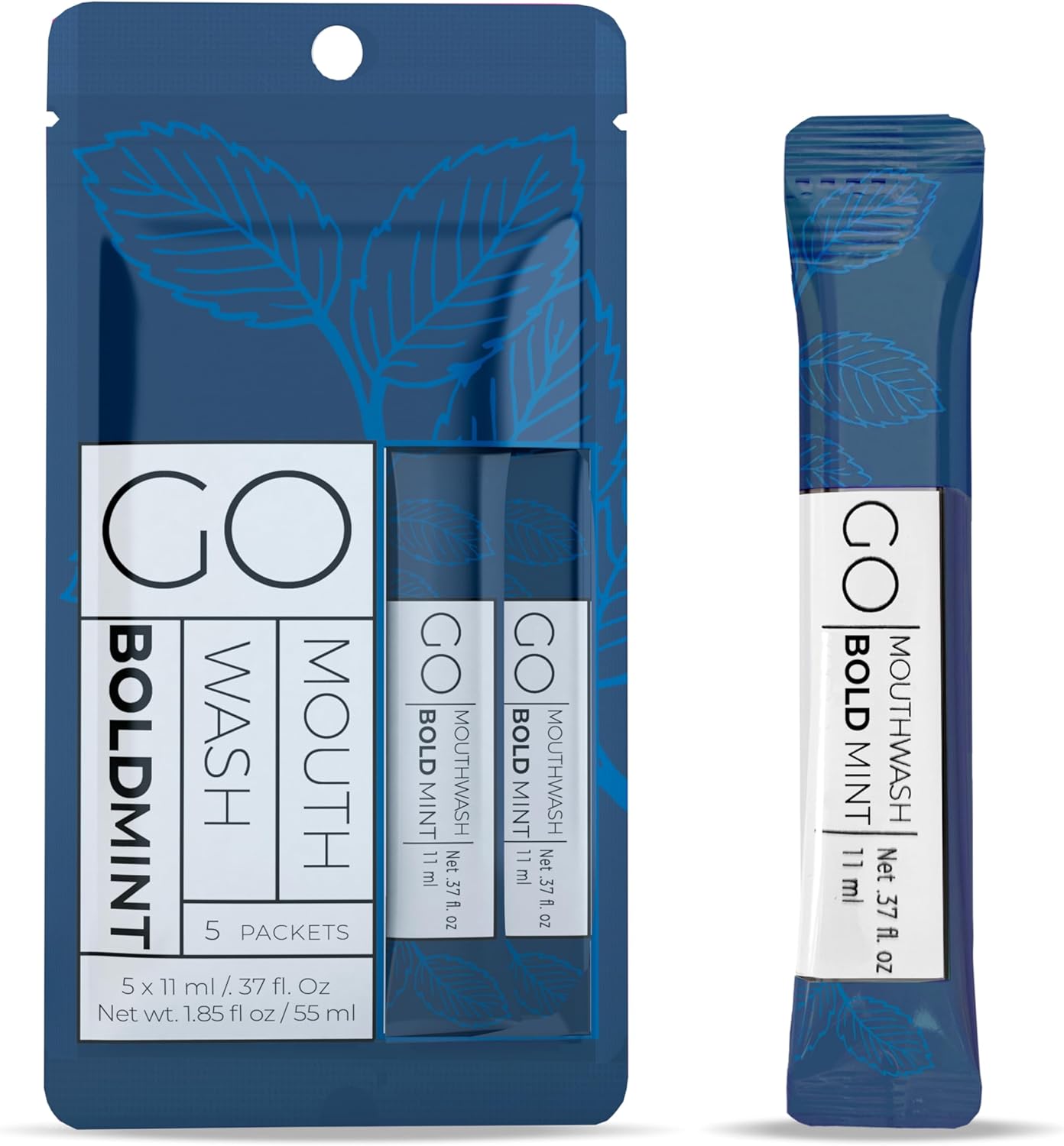 Amazon.com : Bold Mint GO Travel Size Mouthwash Packets - Bulk ...