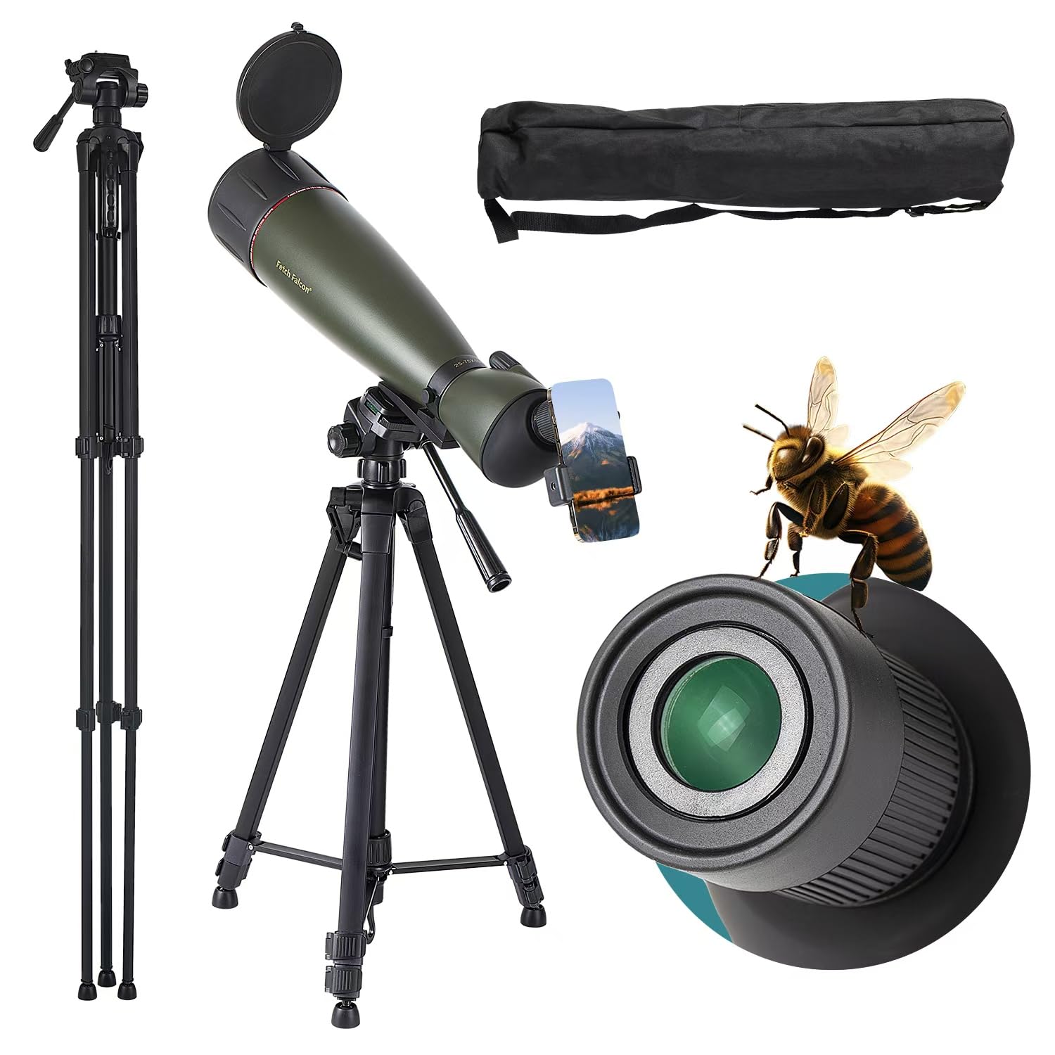 Rifle Scope Travel Adapter Fetch Falcon FMC HD Spotting Scope(Third ...