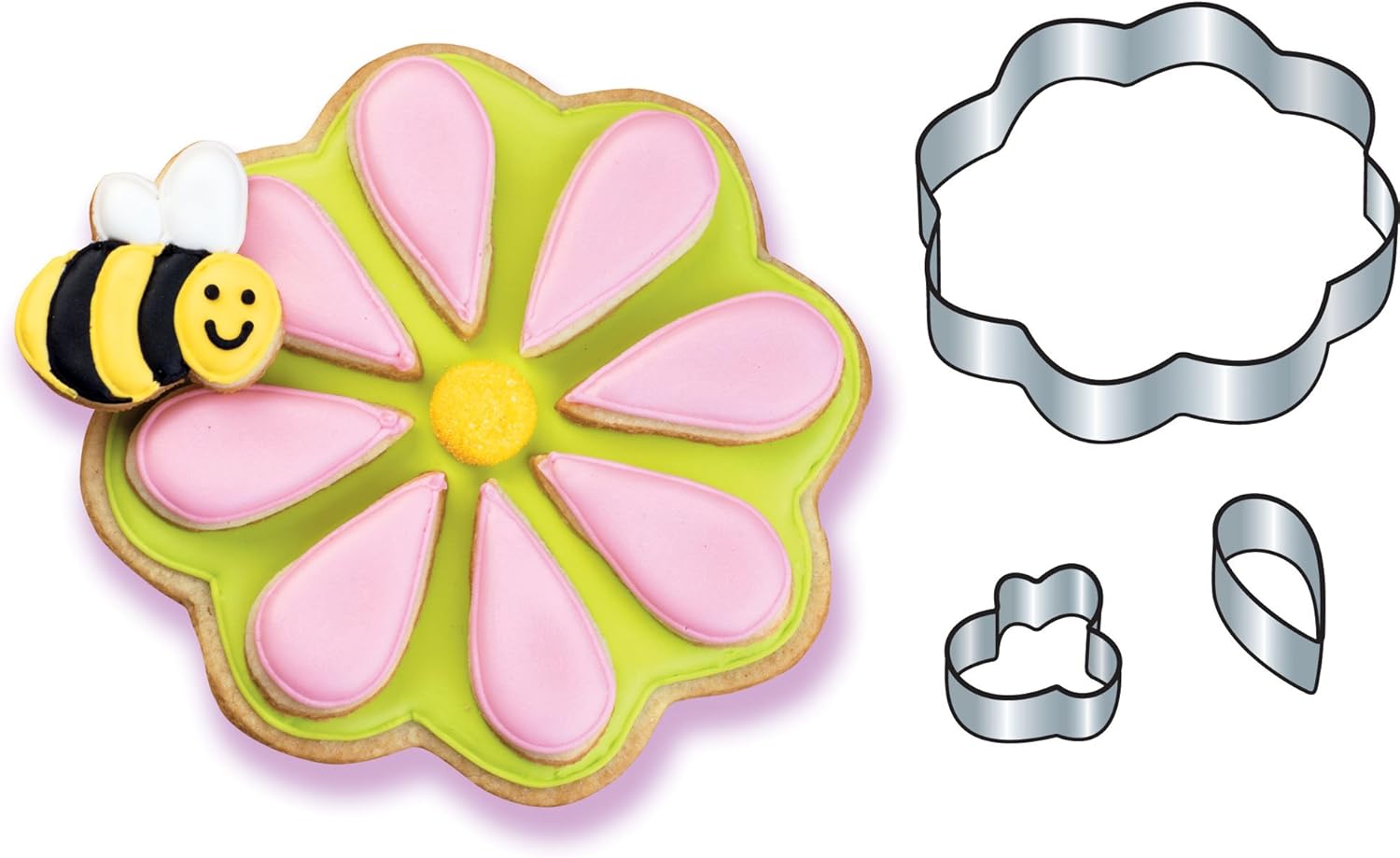 Amazon.com: Wilton Stackable Flower Cutter Set: Cookie Cutters: Home ...