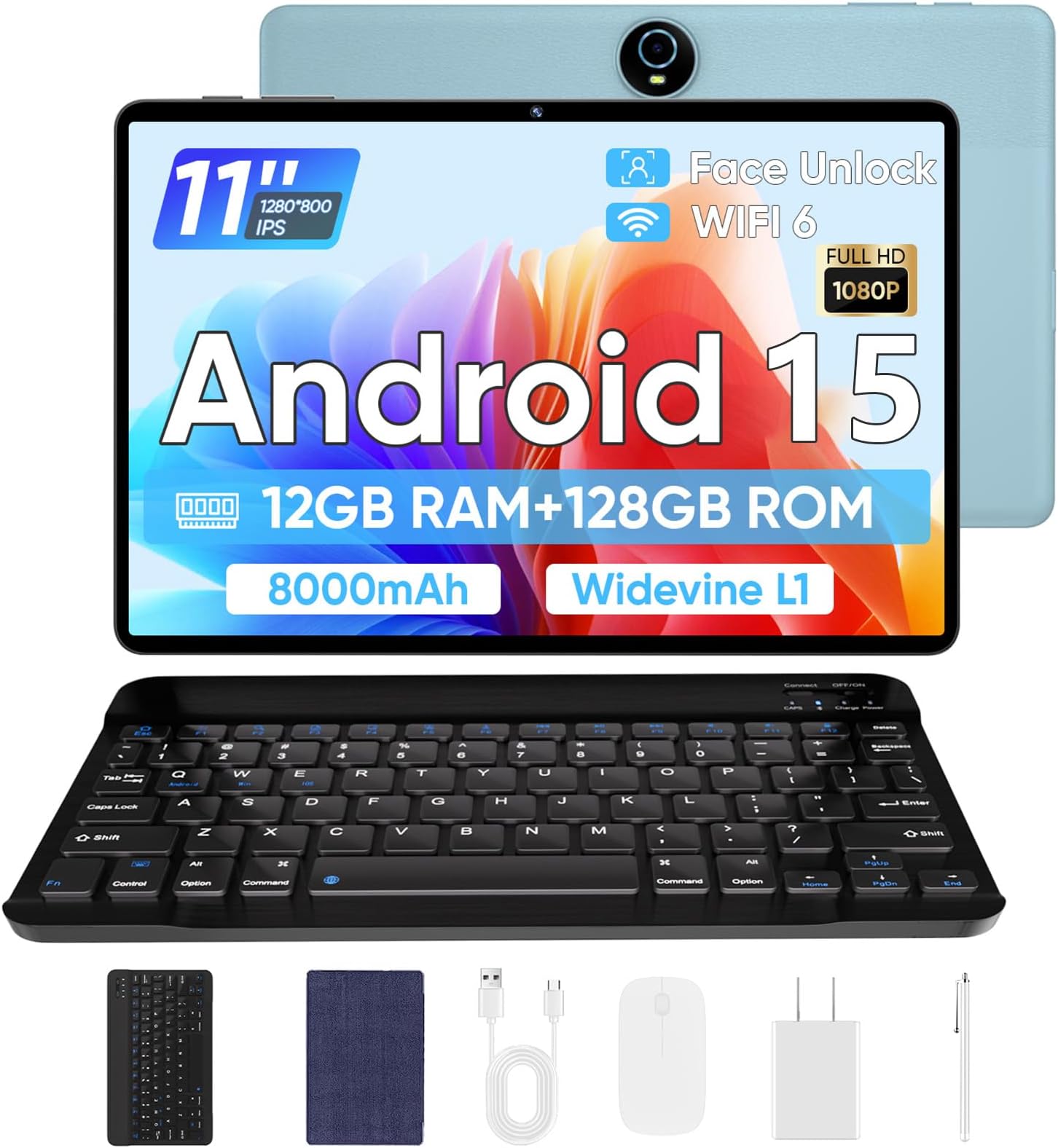 Amazon.com : TUOHAITIME 2025 Android 15 Tablet,11 inch Android Tablets ...