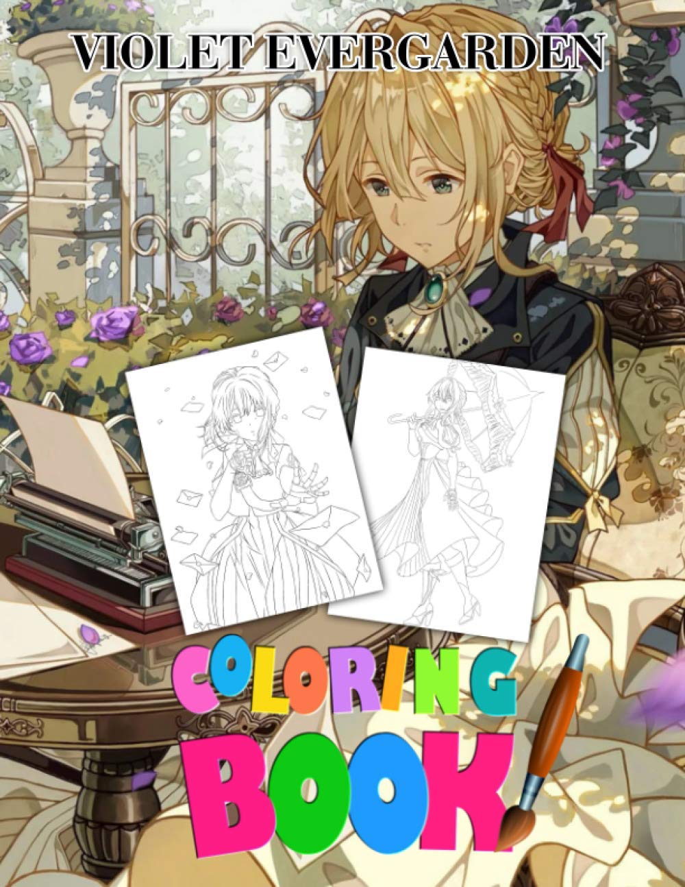 Buy violet evergarden Coloring Book: violet evergarden Manga, violet ...