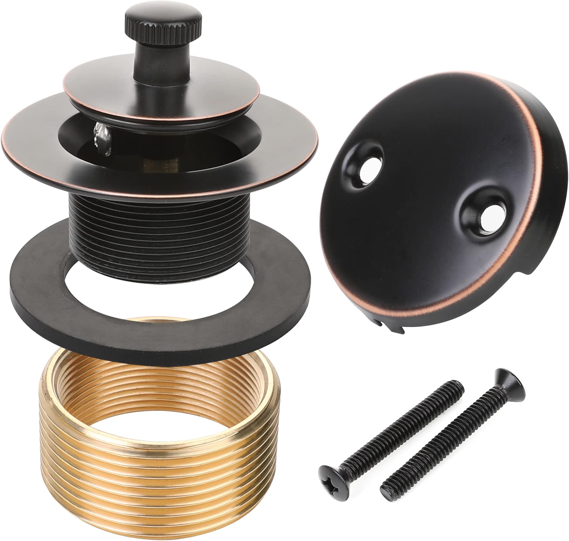 Hromee Bathtub Tub Drain Conversion Kit Assembly, Lift and Turn Twist ...