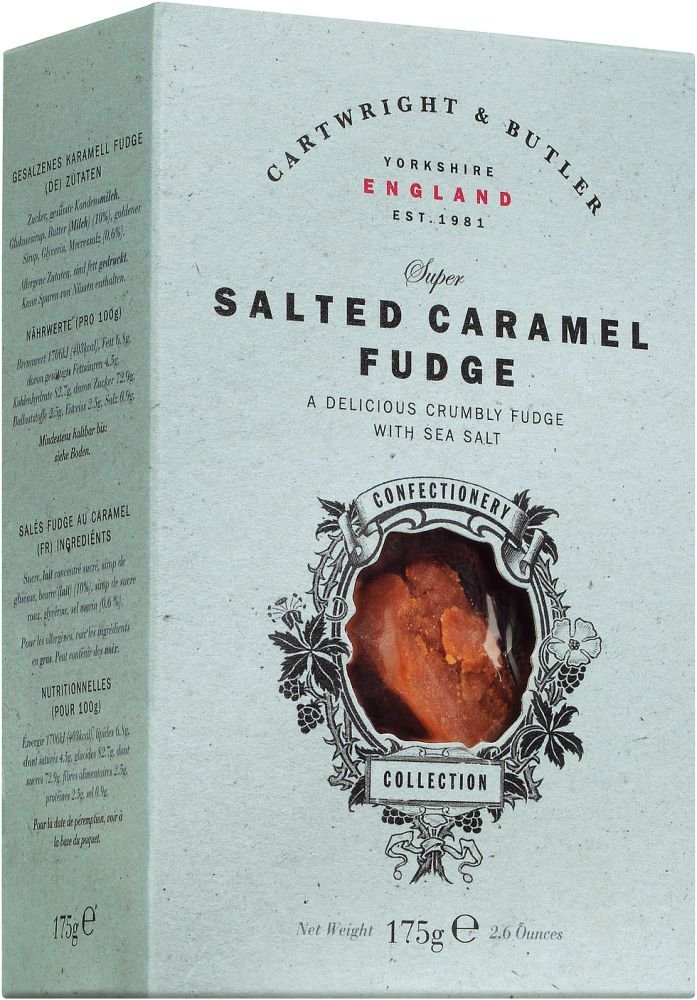 Cartwright & Butler Salted Caramel Fudge Carton, 175 g : Amazon.co.uk ...