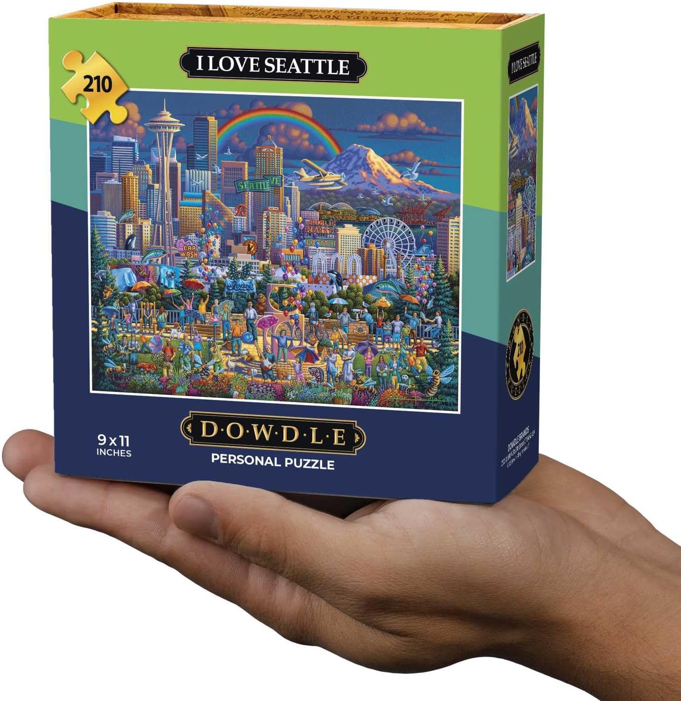 Amazon.com: Dowdle Personal Puzzle - I Love Seattle - 210 Piece : Toys ...