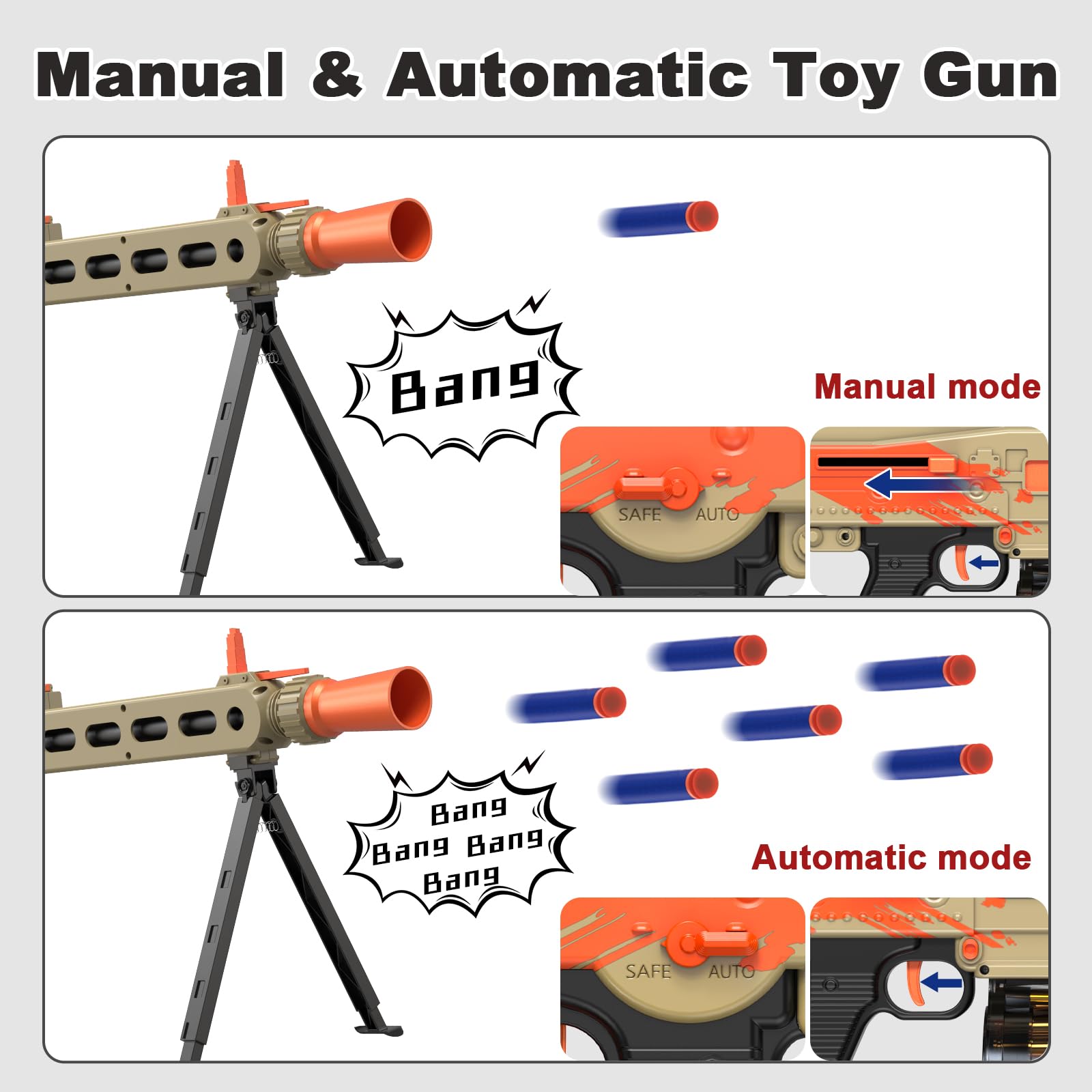Snapklik.com : ToyerBee Toy Gun For Boys, Shell Ejecting Foam Blasters ...