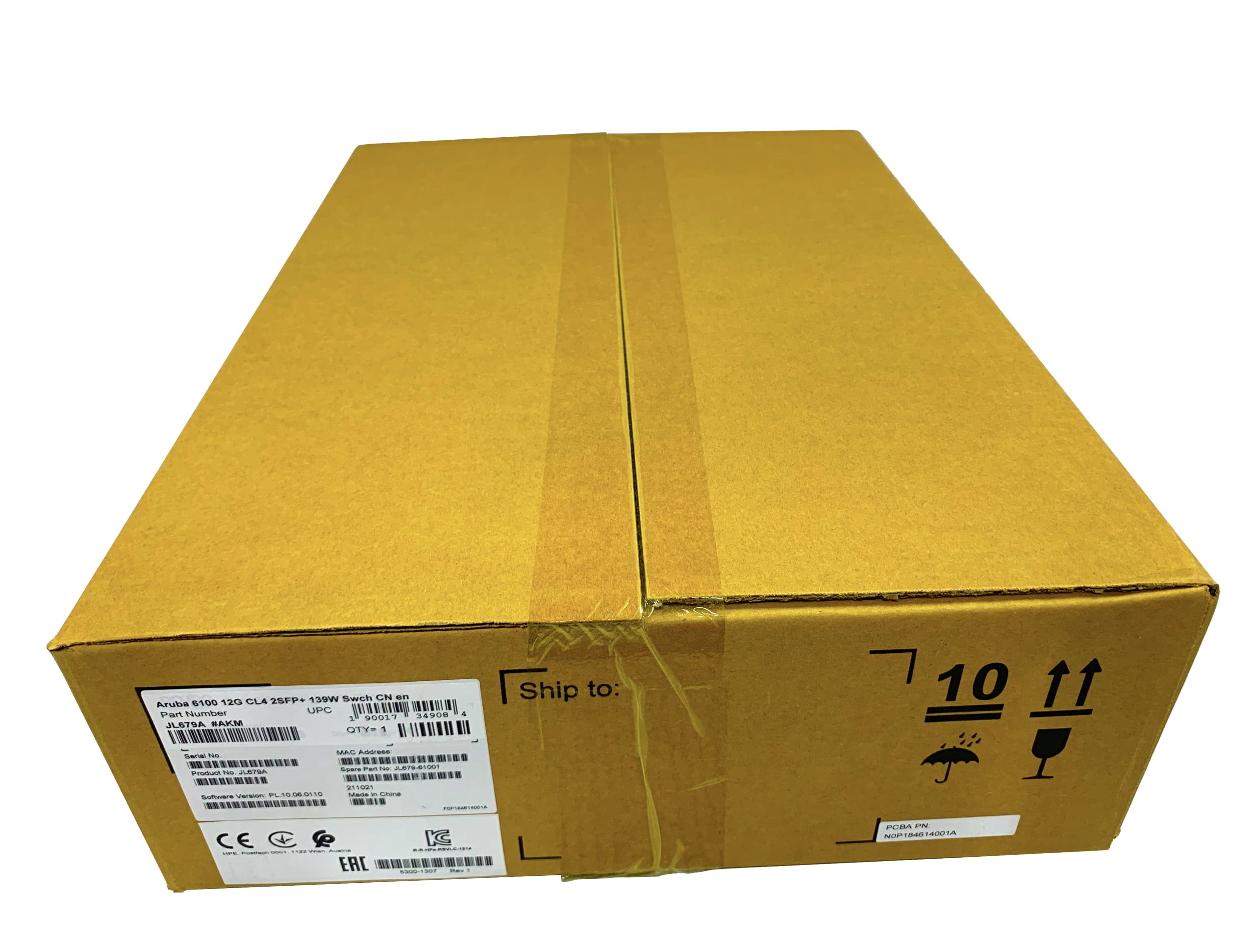 Amazon.com: Aruba 6100 12G Class4 PoE 2G/2SFP+ 139W Switch - JL679A#ABA ...