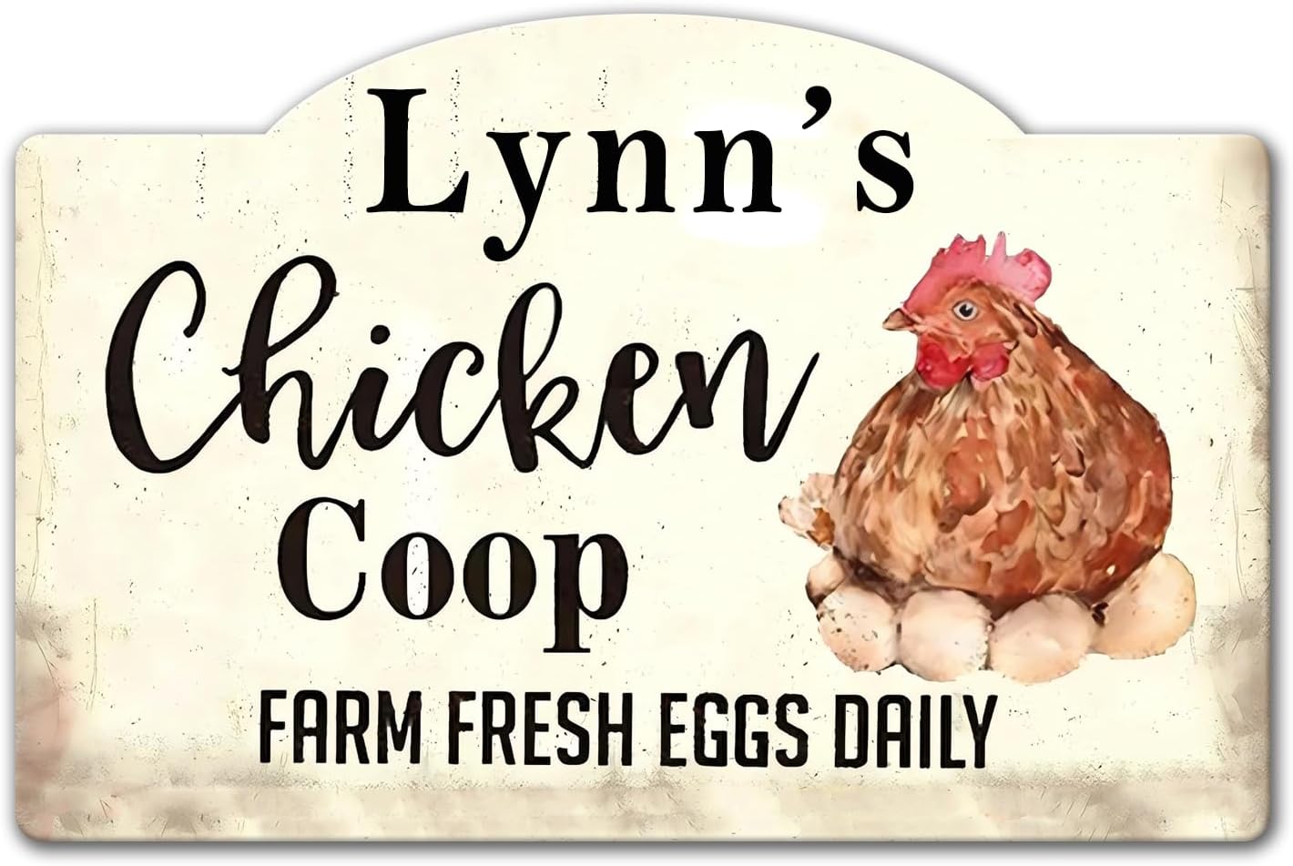 Amazon.com: Custom Chicken Coop Sign, Personalized Name Plaques Large ...