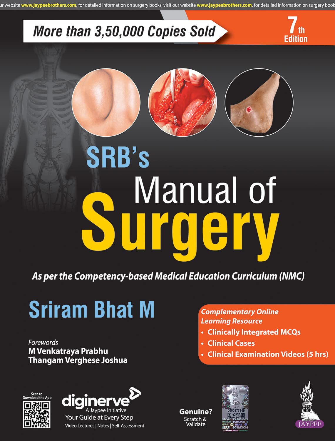 SRB’s Manual of Surgery eBook : M , Sriram Bhat: Amazon.in: Kindle Store