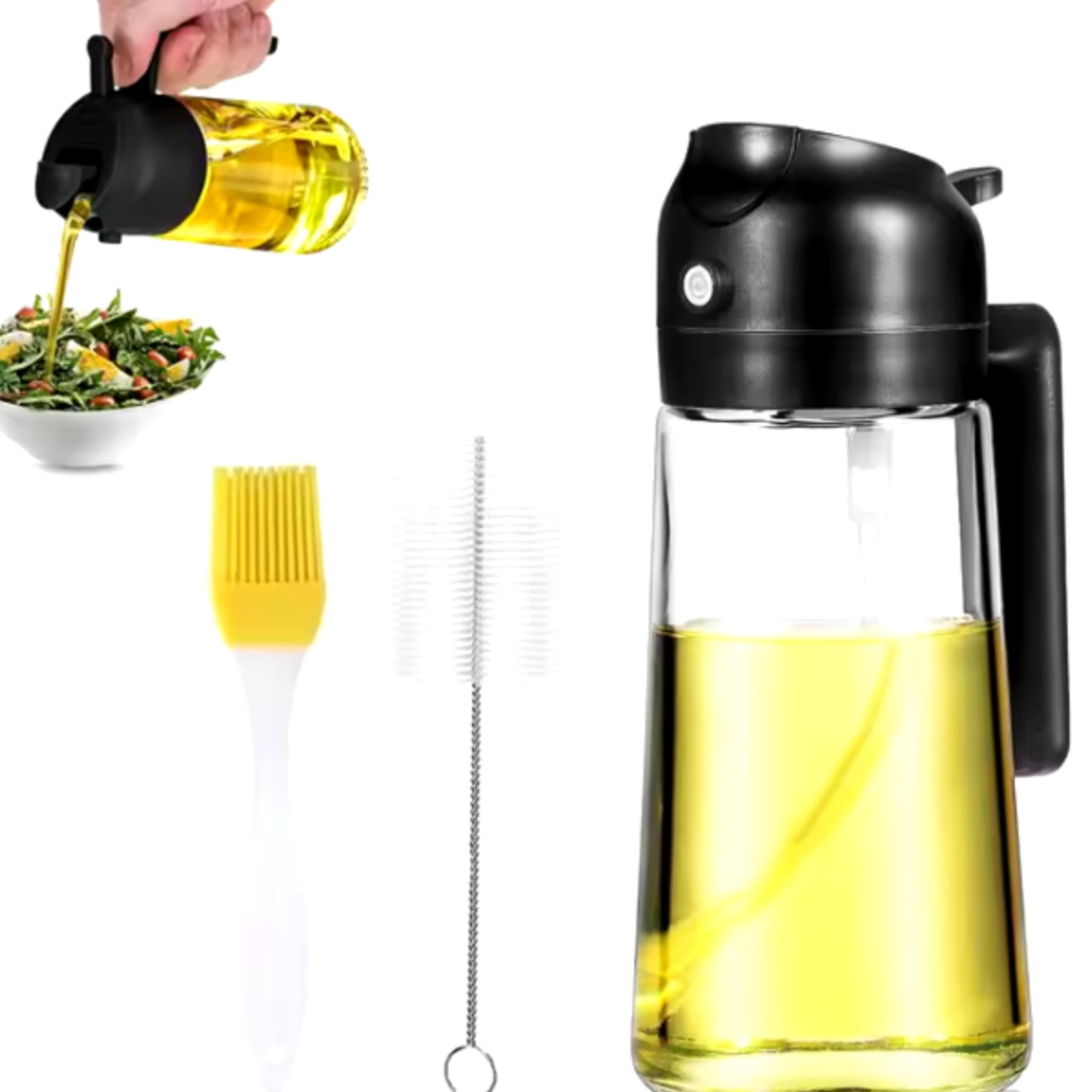 Amazon.com: JAVELOX 2 in 1 Oil Sprayer & Dispenser for Cooking | 16oz ...