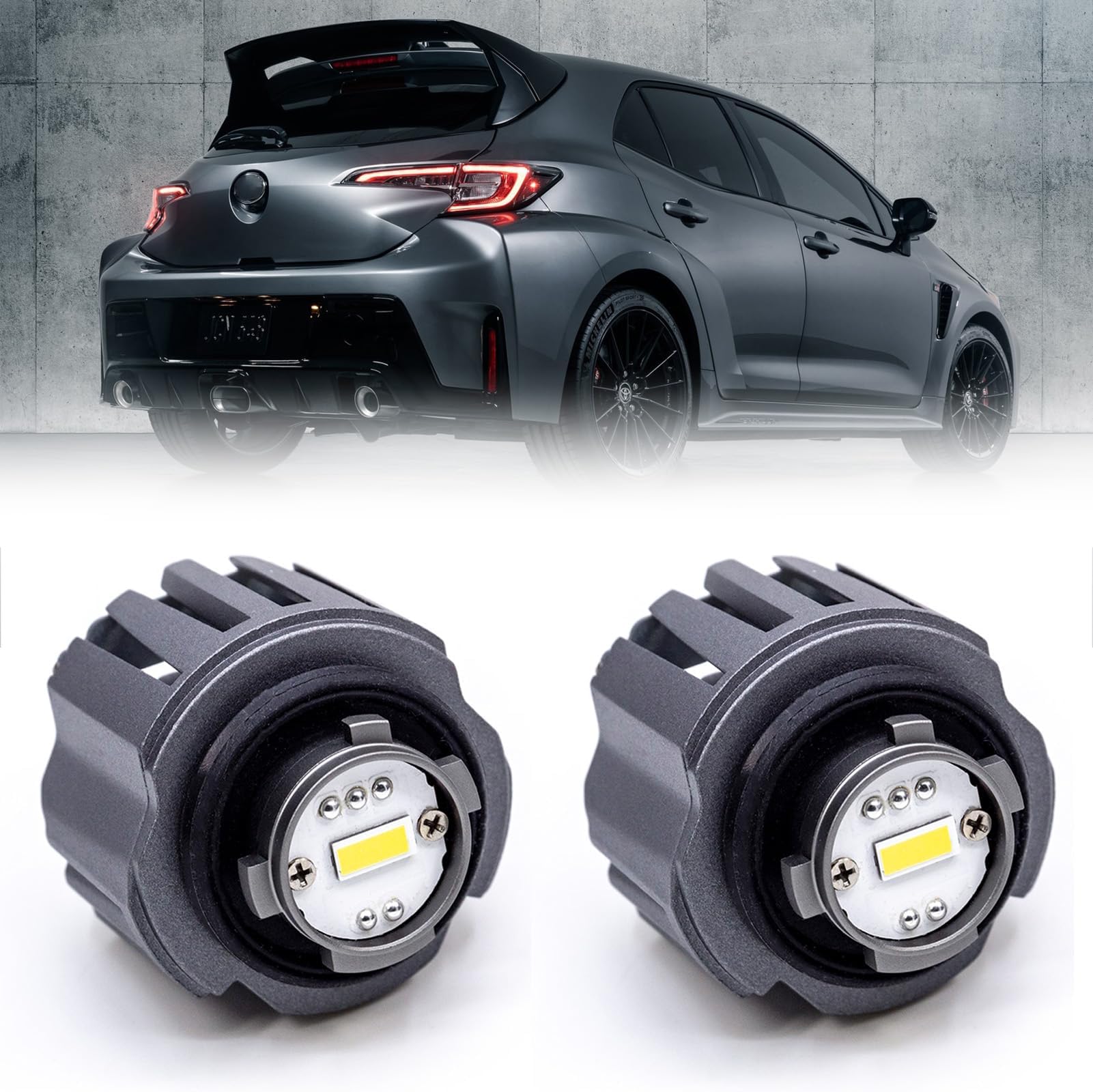 Amazon.com: HYUGA LW5B TR1 2x LED Reversing Backup Light Bulbs 6000K ...