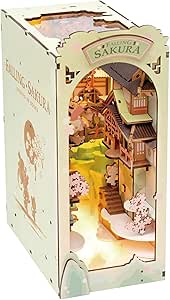 Amazon.com: Rowood Book Nook Kits for Adults,3D Wooden Puzzle Bookend,Bookshelf Decor Insert ...