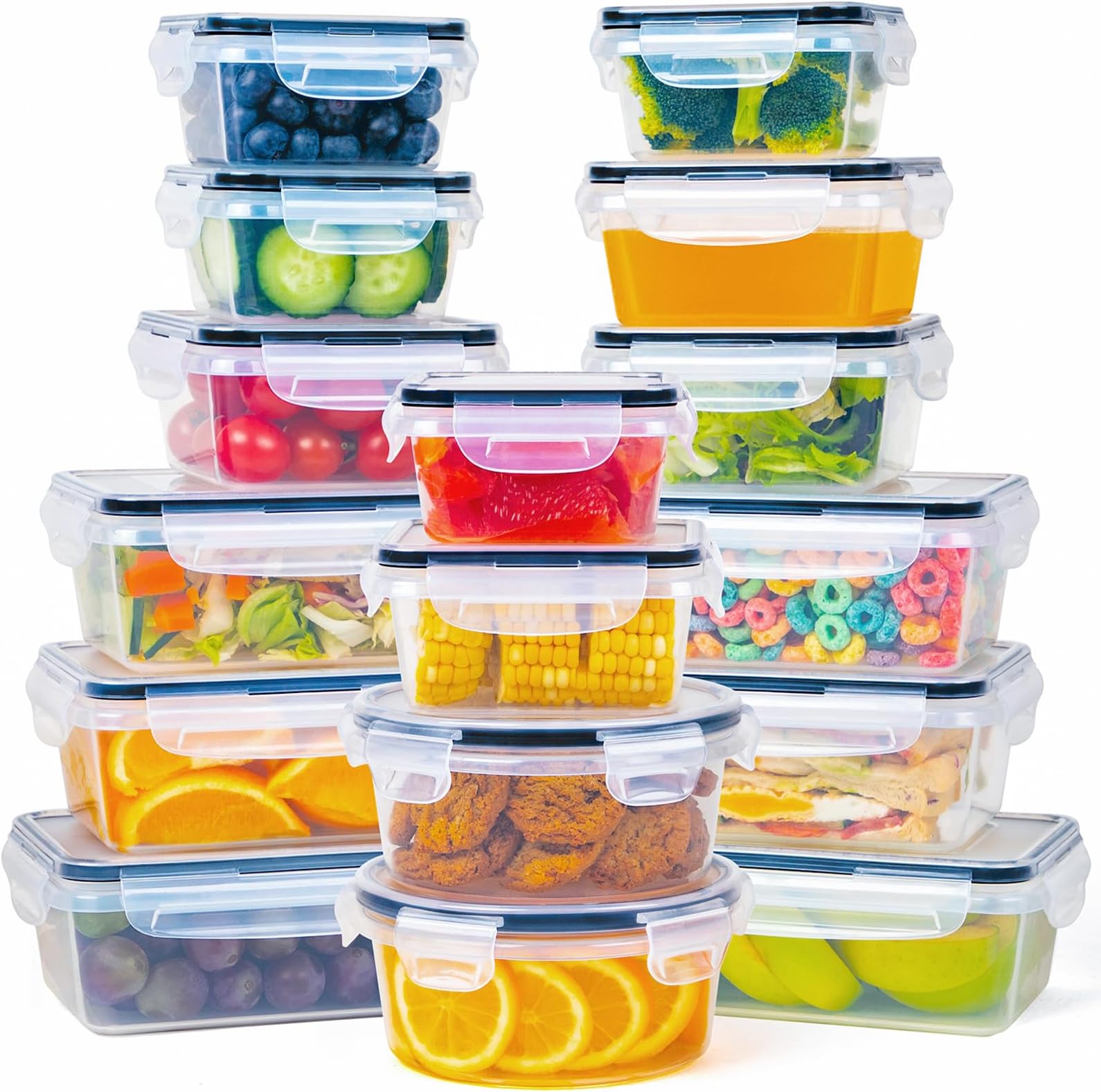Amazon.com: Snapware Total Solution 3-Pack (8.5-Cup) Plastic Food ...