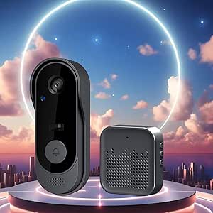 Amazon.com: Timbre inteligente, timbre de video inalámbrico Wi-Fi ...