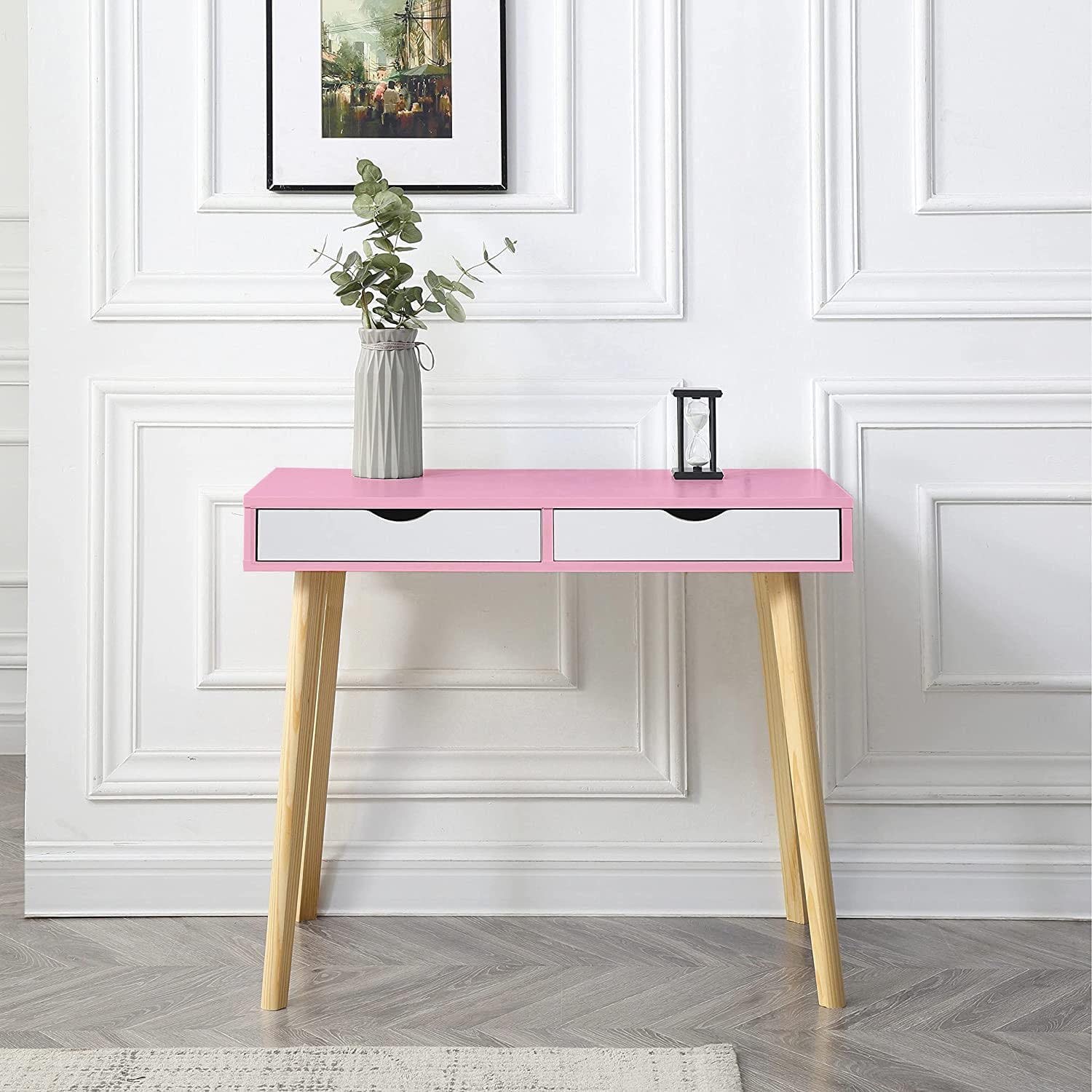 Online Decor Shoppee Wooden Home Office Table Desk or Console Table ...