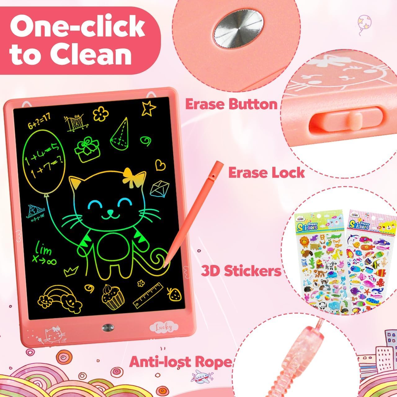 ZMLM Toddler LCD Notepad: 10 Inch Erasable Drawing Graffiti Screen ...