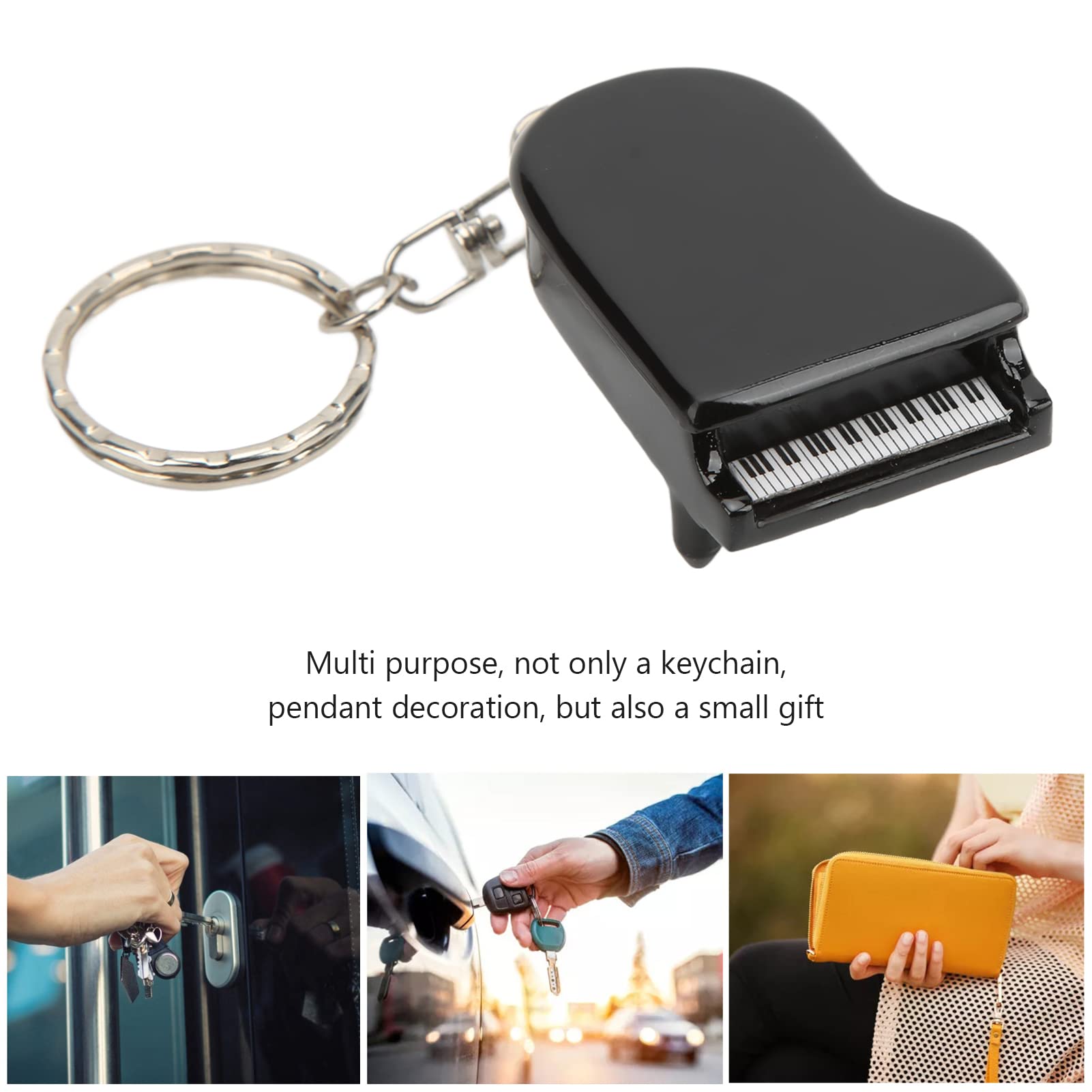 Keychain Piano Mini Piano Keychain - Portable Electronic Keyboard With ...