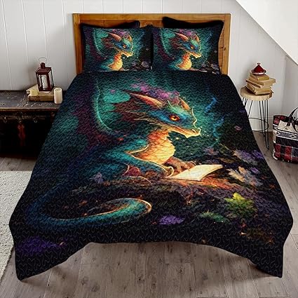 Amazon.com: Customized Dragon Quilt Dragon Comforter - Dragon Bedding ...