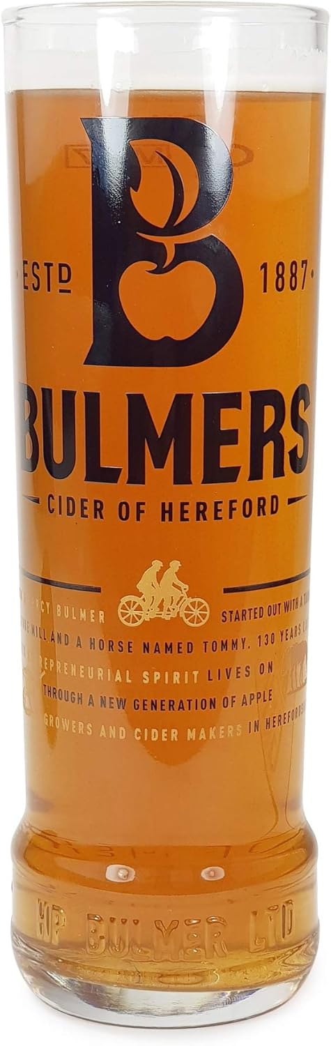 TUFF LUV Bulmers Pint Glass Original Glass : Amazon.co.uk: Home & Kitchen