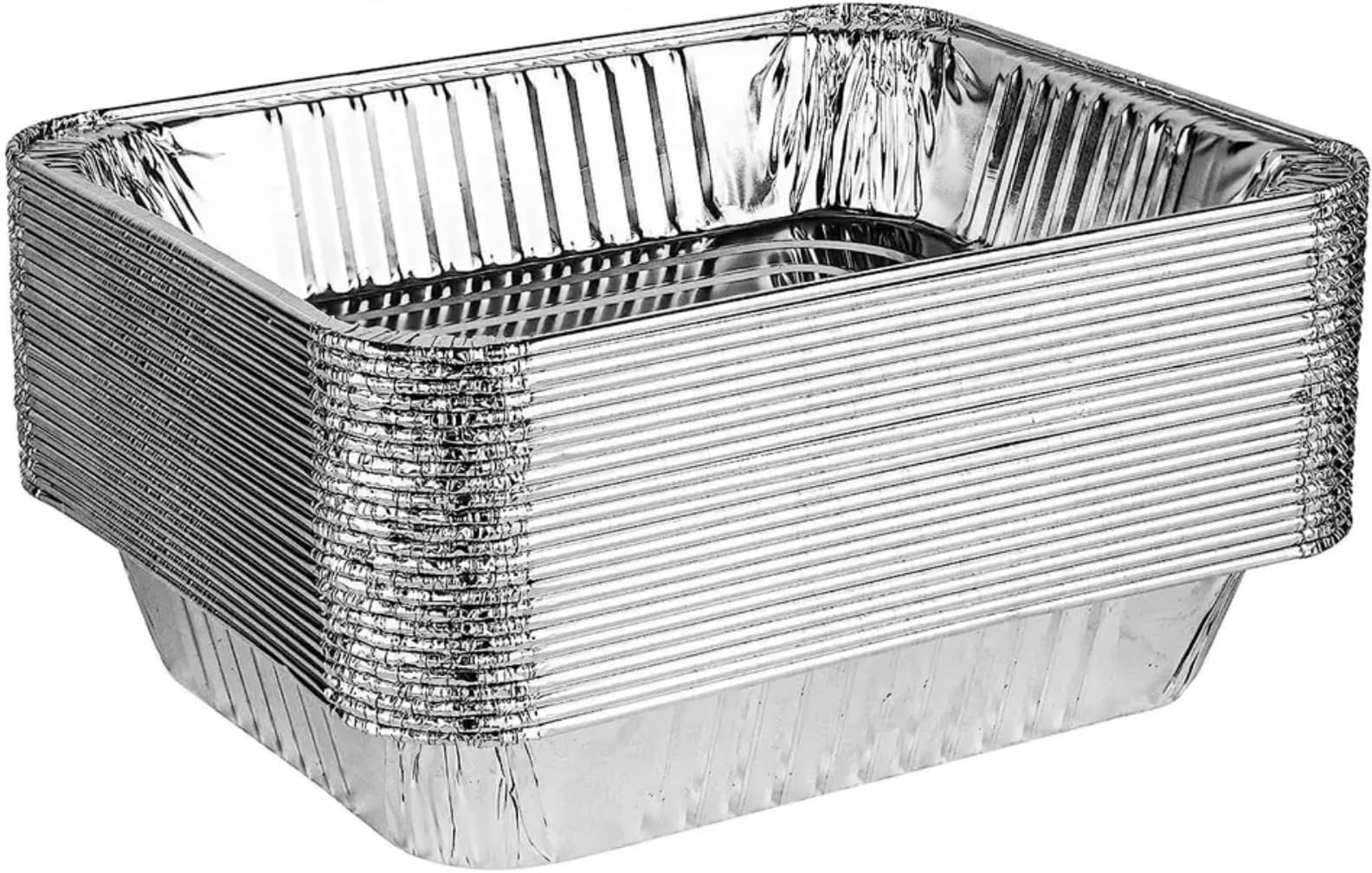 Amazon.com: HFA 321, Half-Size Deep Aluminum Baking Foil Pans with ...