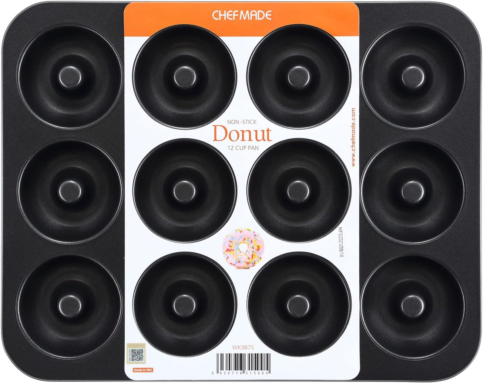 Amazon.com: Large Non-Stick 100% LFGB Grade Silicone Donut Pan, Makes 9 ...