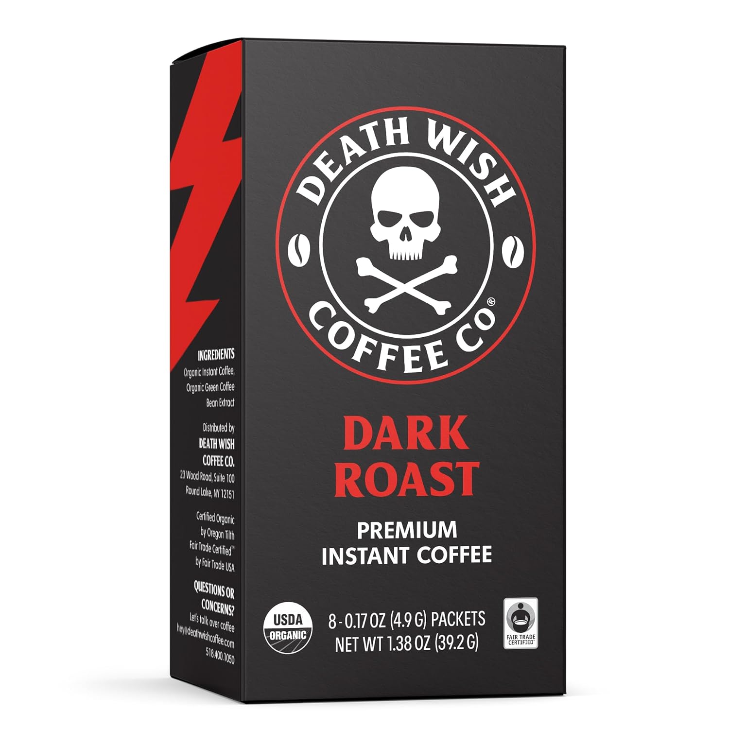 Death Wish Coffee Instant Dark Roast Coffee Packets, Bahrain | Ubuy