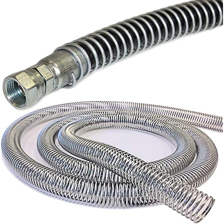 Amazon.com: Electriduct 1/2" Steel Spring Guard Flexible Pipe Hose ...