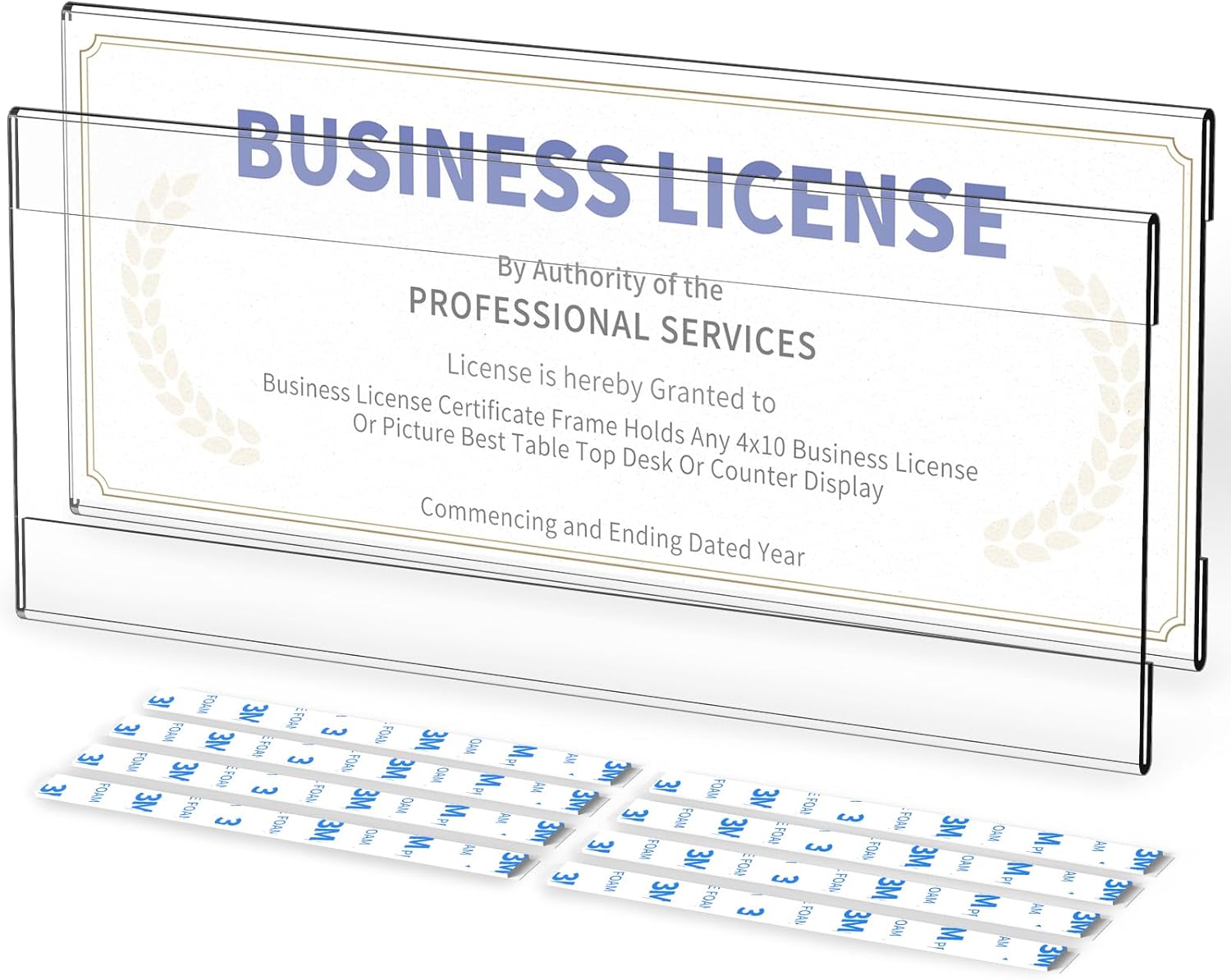 Amazon.com: Business License Frame, 2PCS 4x10 Inch Acrylic Business ...