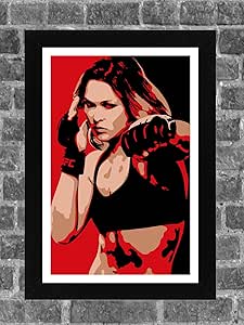 Amazon.com: UFC Ronda Rousey MMA Portrait Sports Print Poster Art 11x17 ...