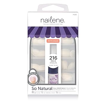 Amazon.com: Nailene Full Cover Nails Kit, Petite Square 1 kit : Beauty ...