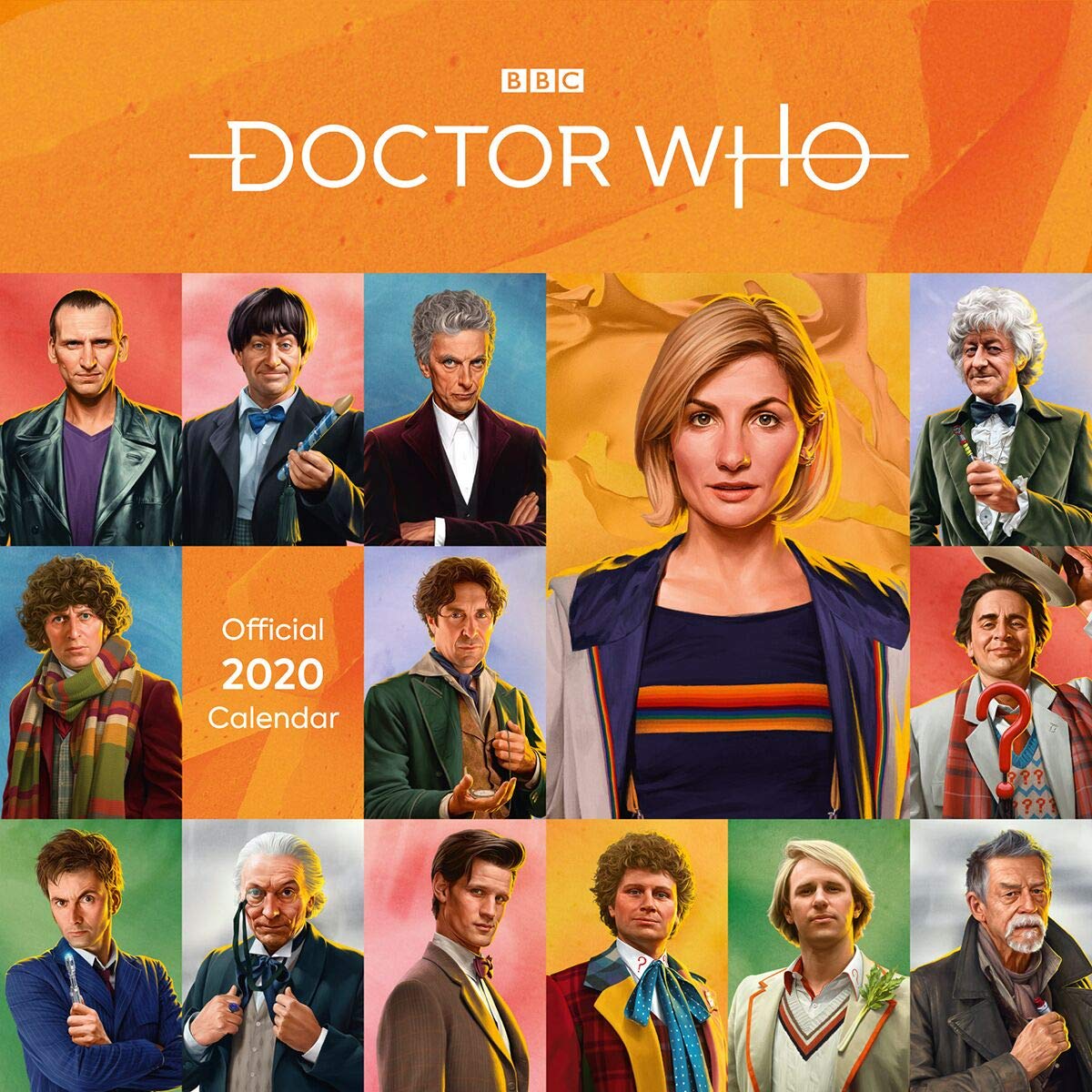 Doctor Who Classic Edition 2020 Calendar - Official Square Wall Format ...