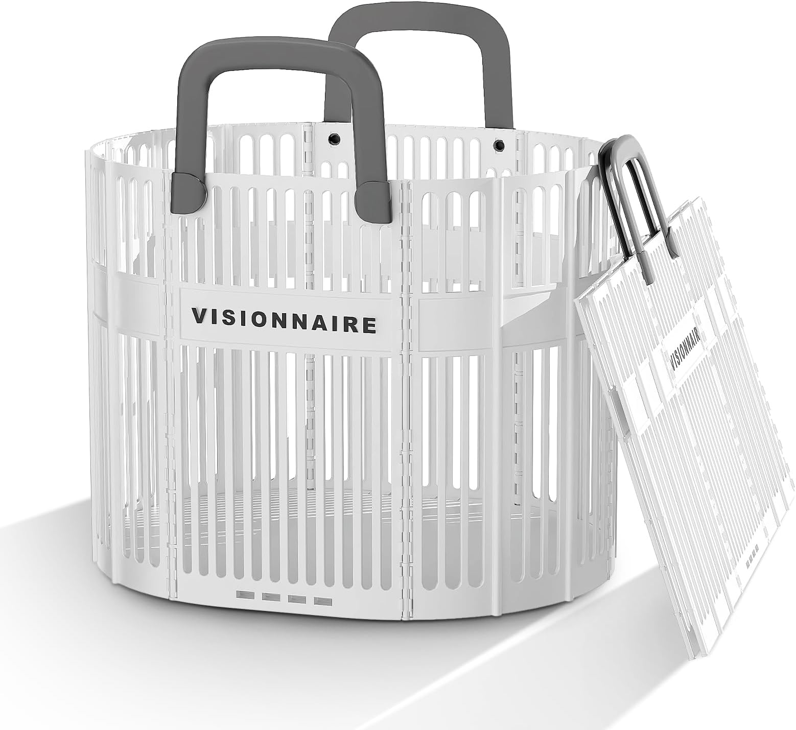 Amazon.com: JOSUCLEN Collapsible Laundry Basket Plastic, 35L Foldable ...