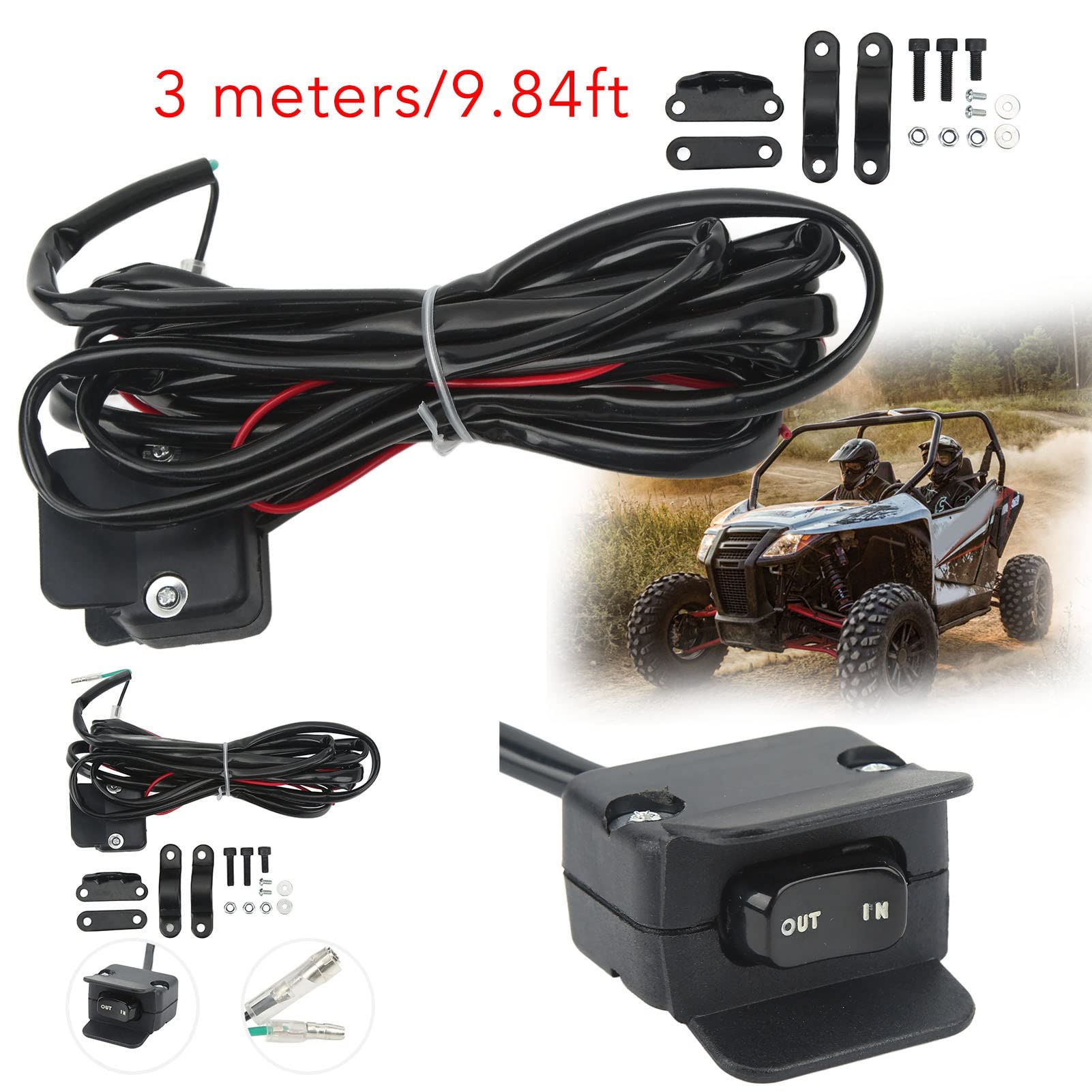 Winch Switch Replacement Heavy Duty ATV/UTV Winch Replacement Rocker